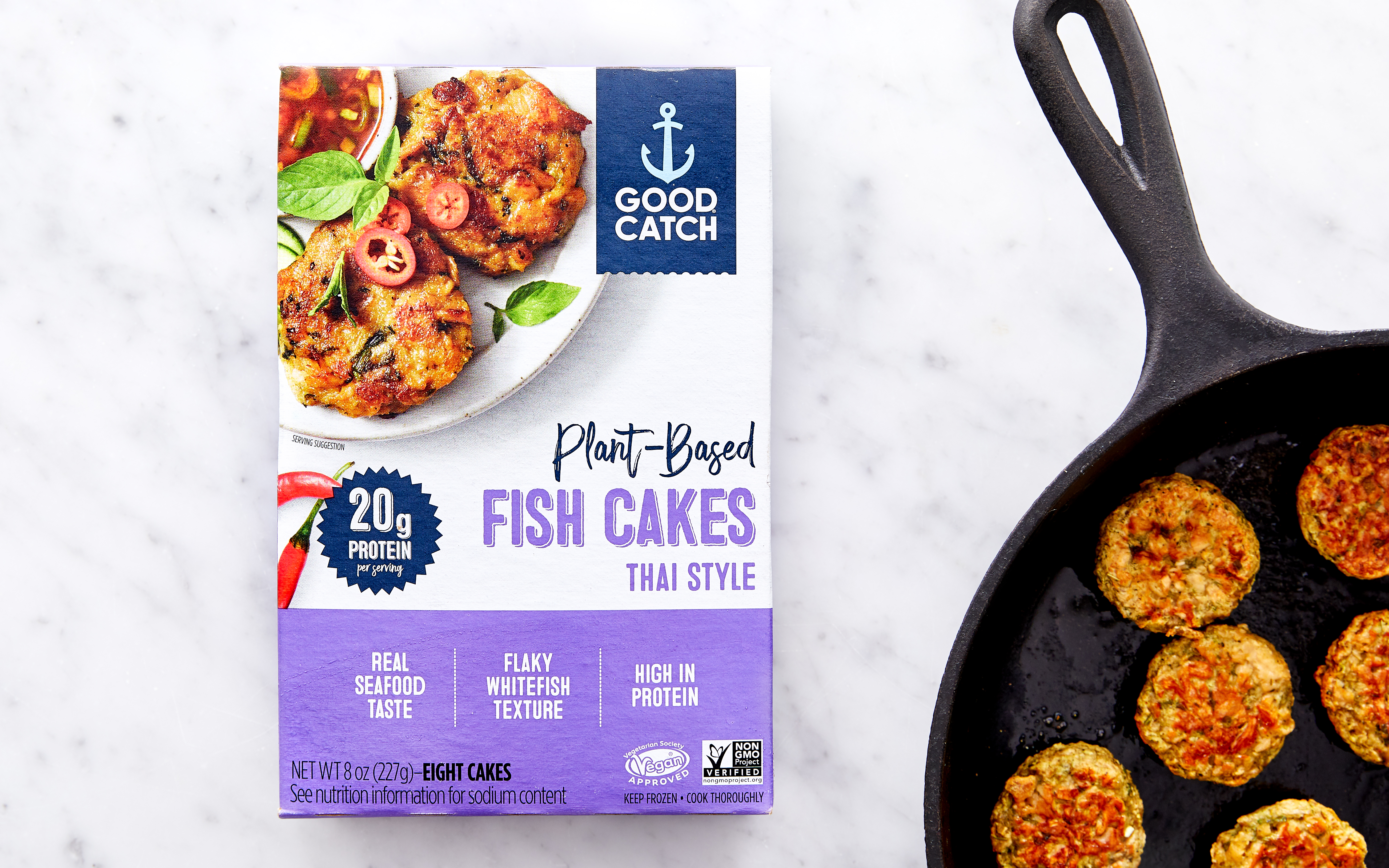 Plant-Based Thai Style Fish Cakes | 8 oz | Good Catch | Good Eggs