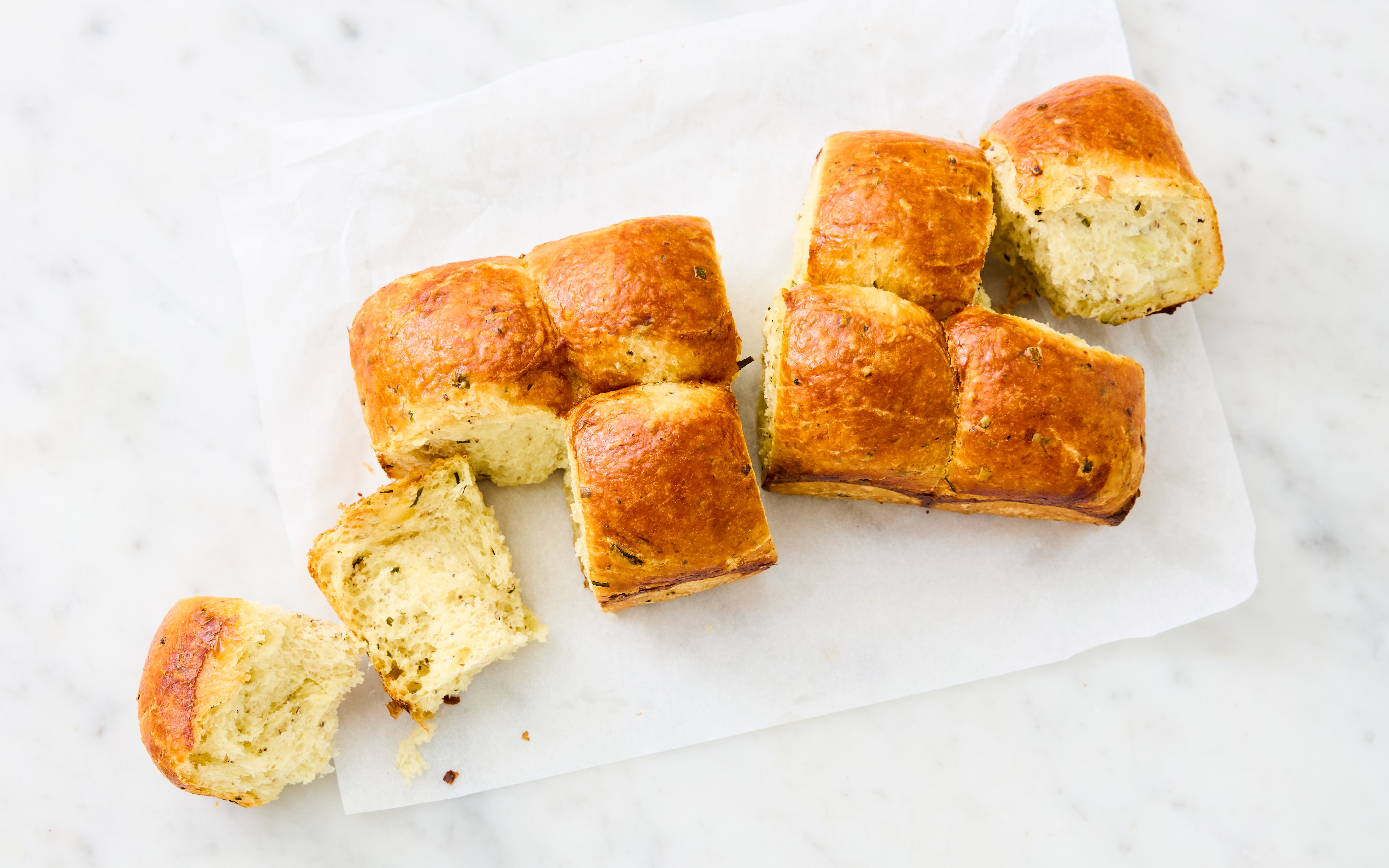 Truffle and Chive Brioche Rolls | 8 count | Craftsman and Wolves | Good ...