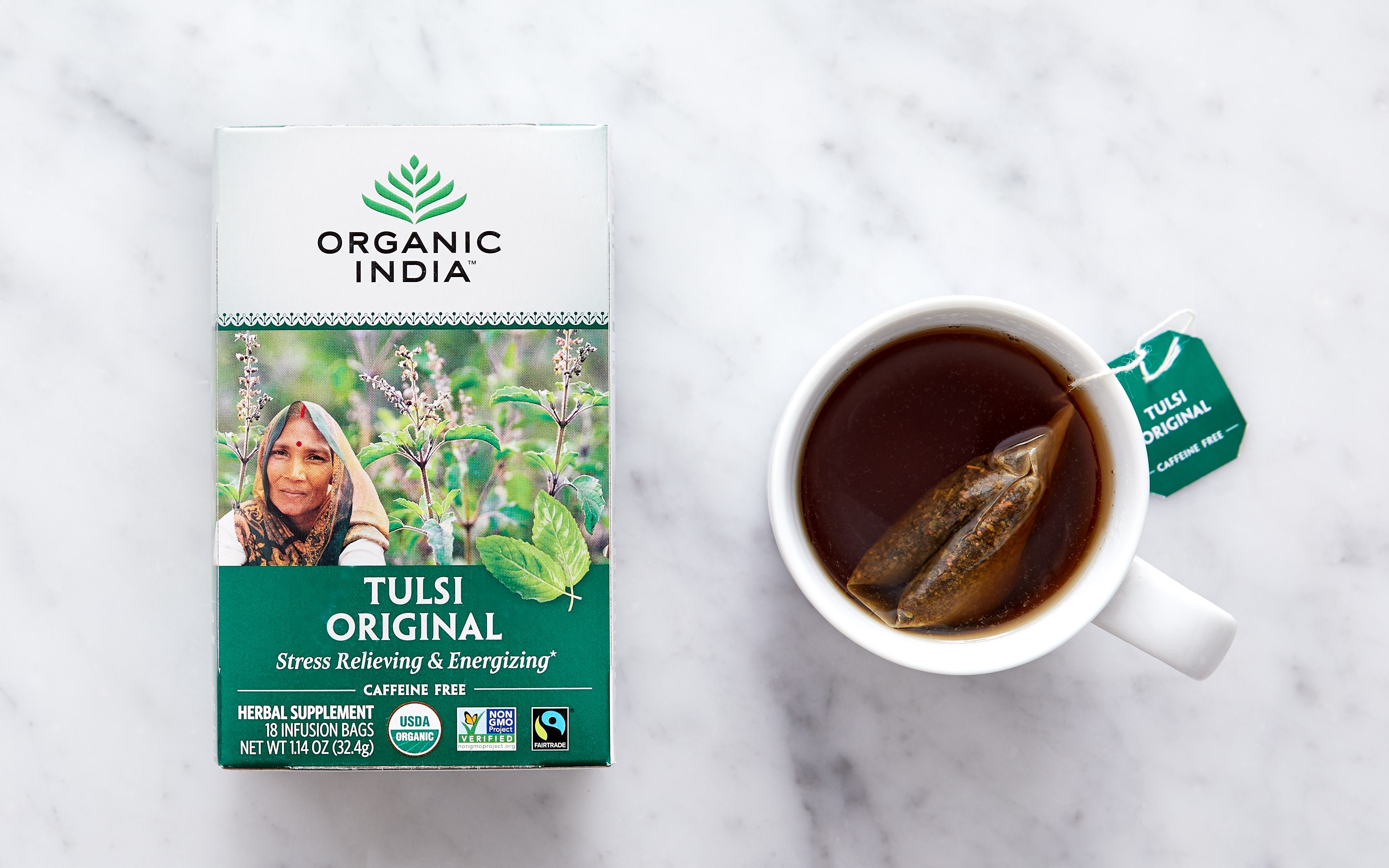Organic Tulsi Original Tea | 18 count | Organic India | Good Eggs