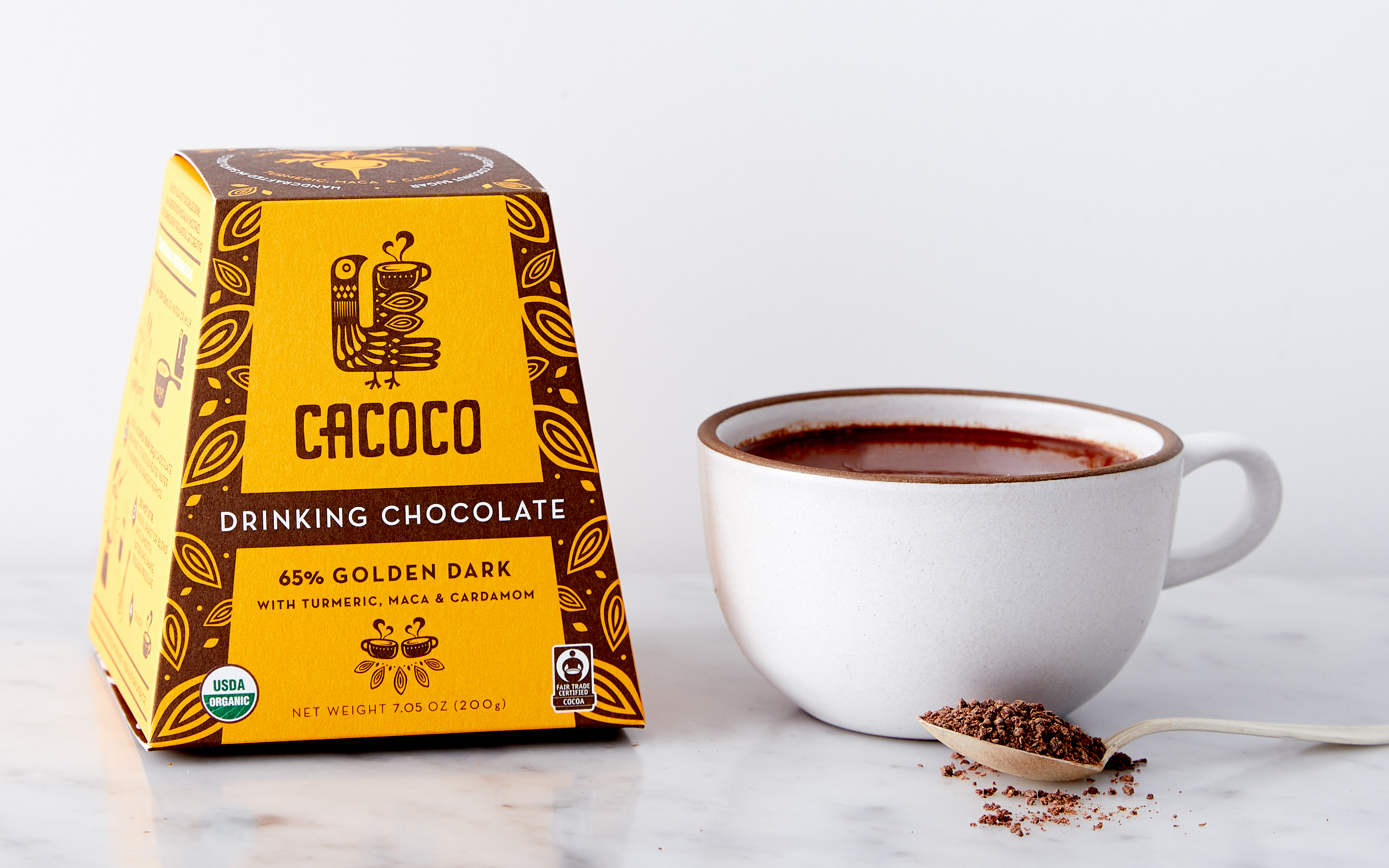 Organic Golden Dark 65% Drinking Chocolate | 7.05 oz | Cacoco | Good Eggs
