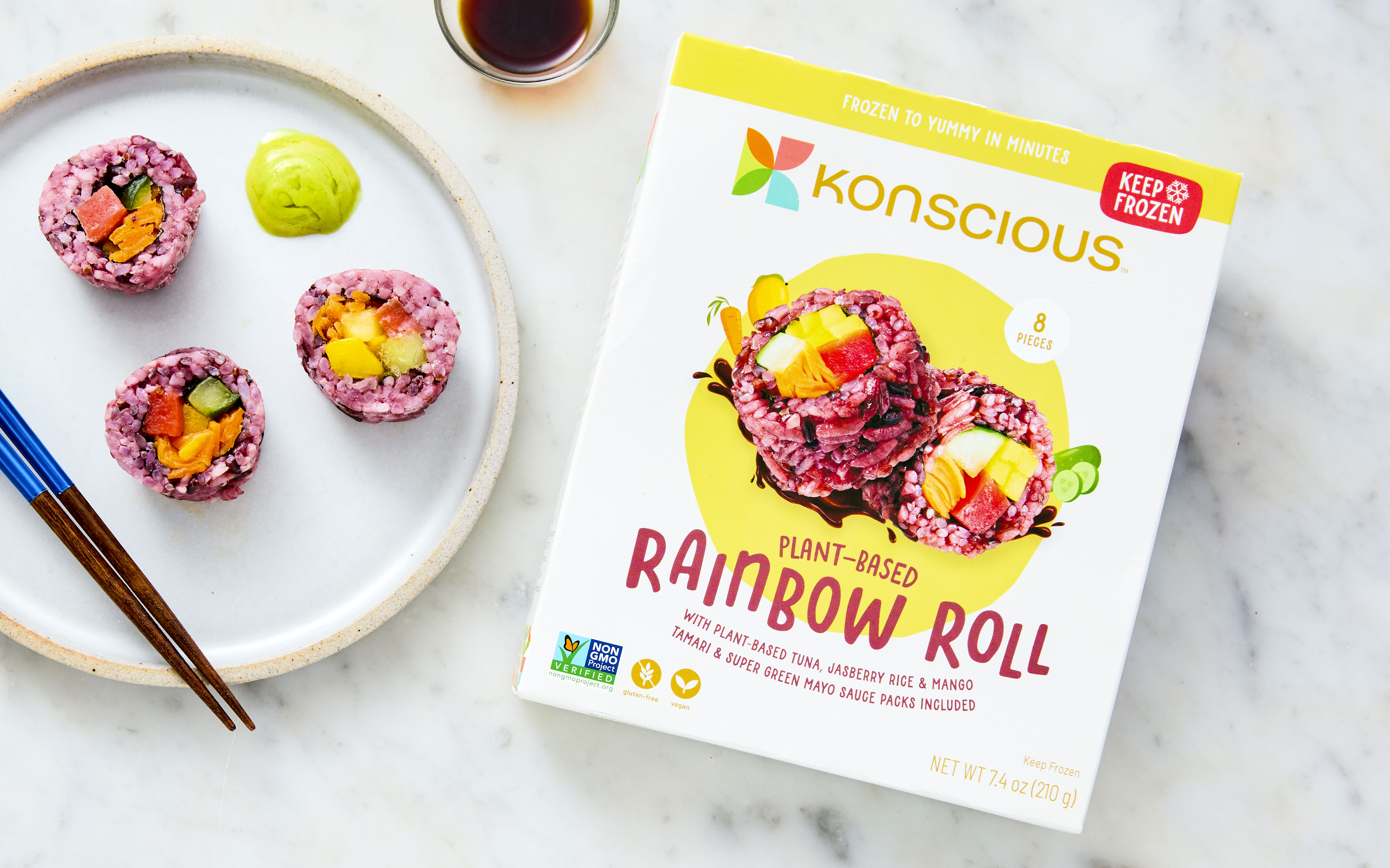 Plant-Based Rainbow Roll | 7.5 oz | Konscious | Good Eggs
