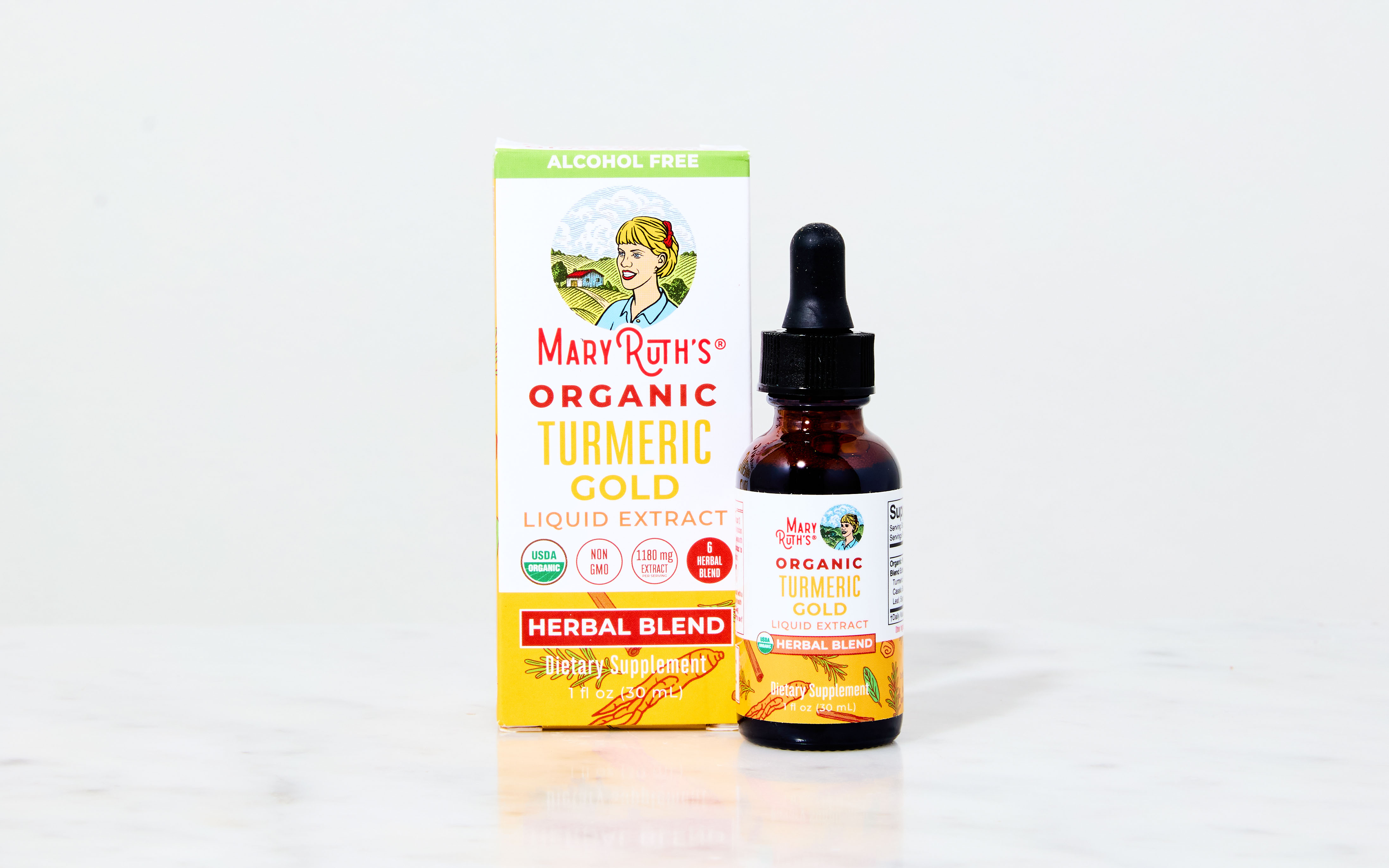 Organic Turmeric Gold Liquid Drops | 1 fl oz | Mary Ruth's Organics ...