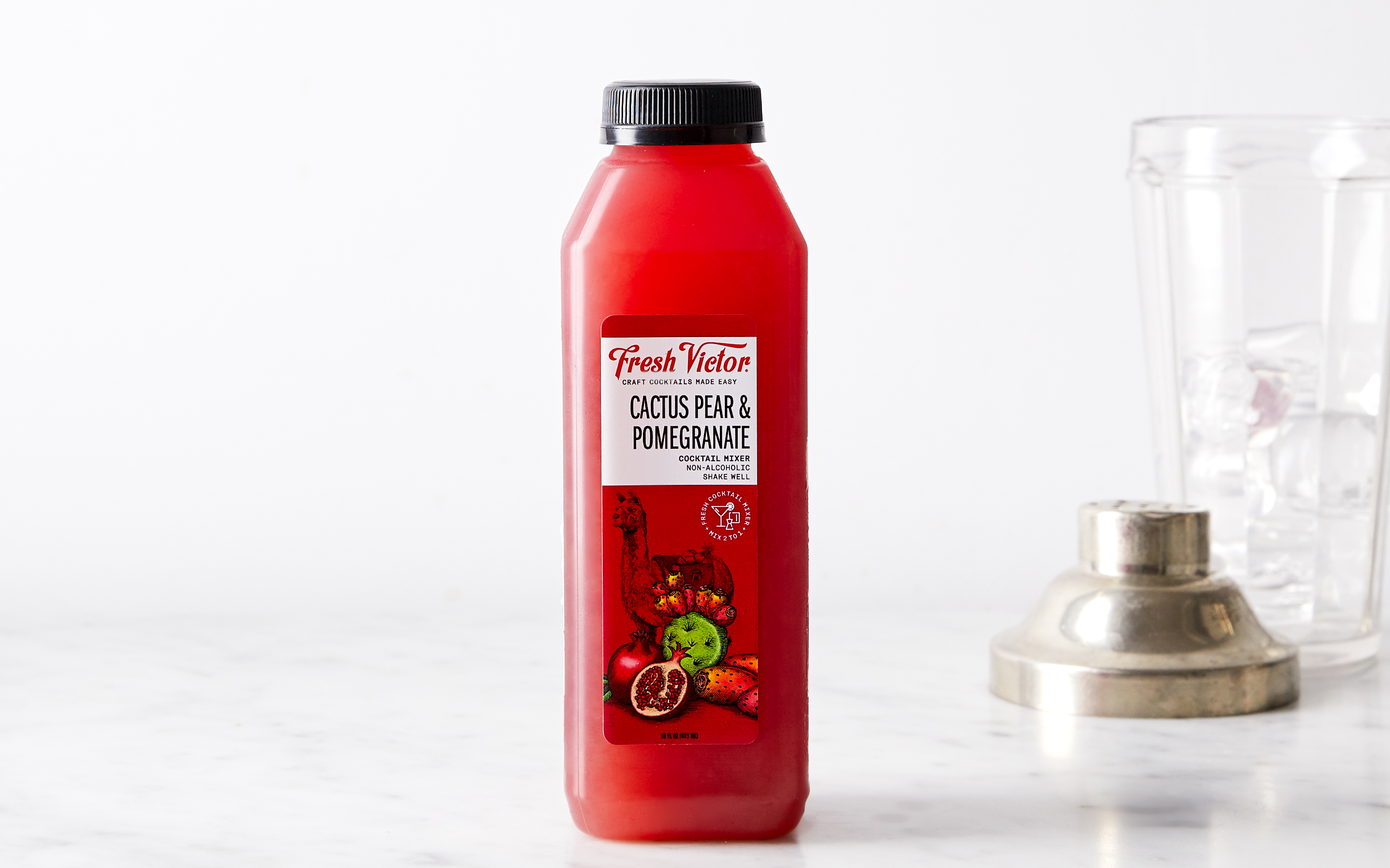 Cactus Pear & Pomegranate Cocktail Mixer | 16 fl oz | Fresh Victor ...