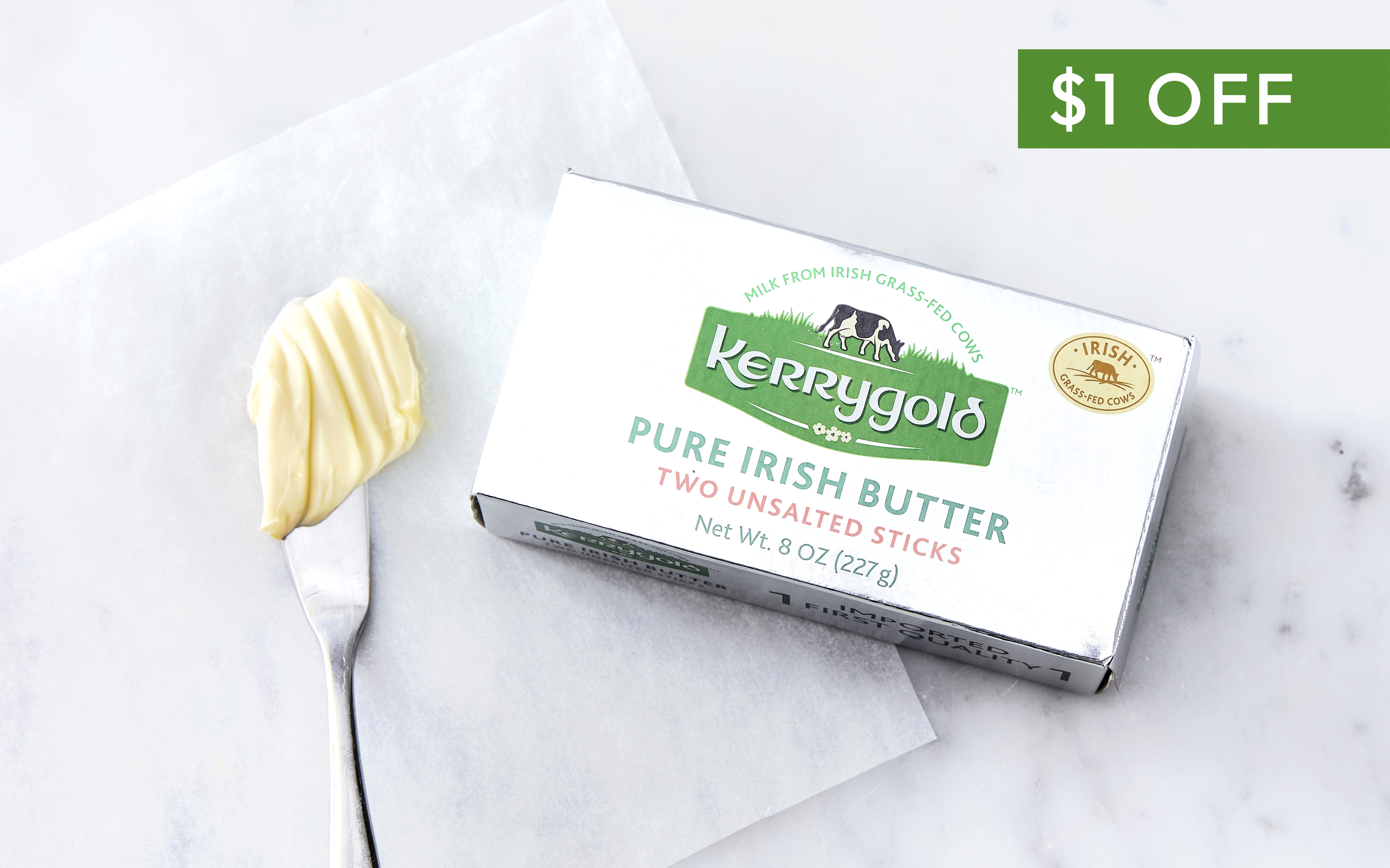 Unsalted Irish Butter | 8 oz | Kerrygold | Good Eggs