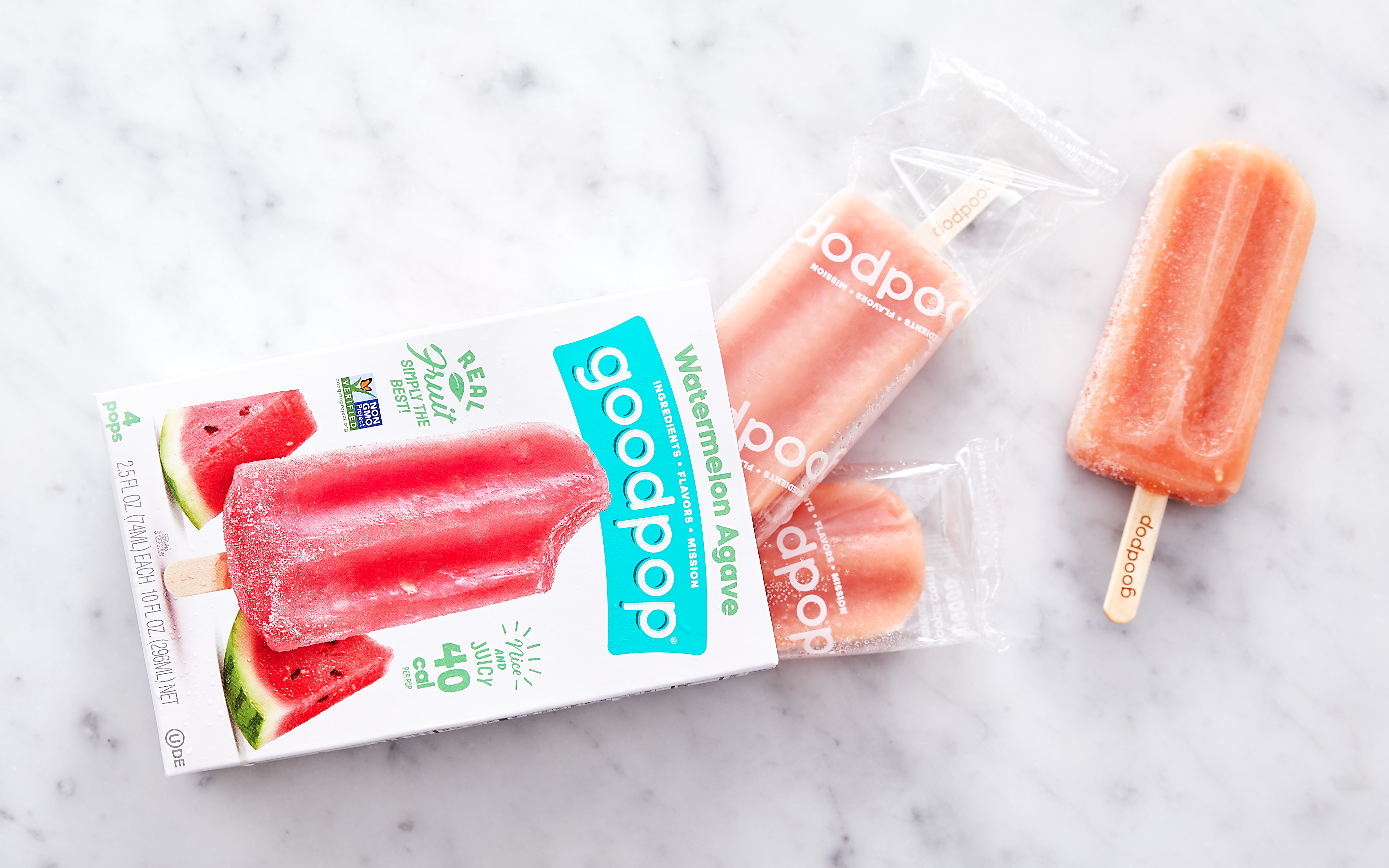 Watermelon Agave Pops | 4 count | GoodPop | Good Eggs