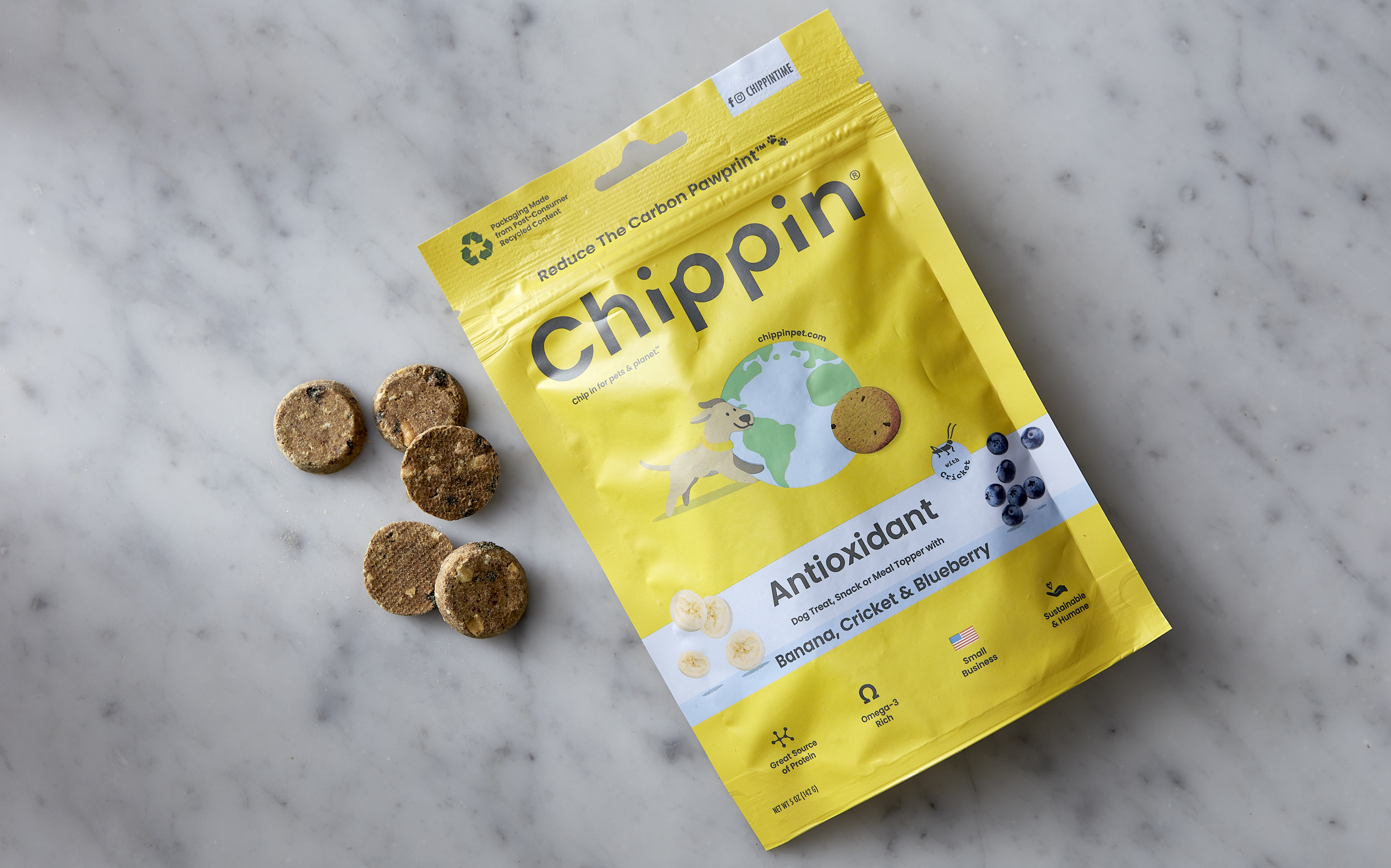 Antioxidant Oven-Baked Dog Biscuits | 5 oz | Chippin | Good Eggs