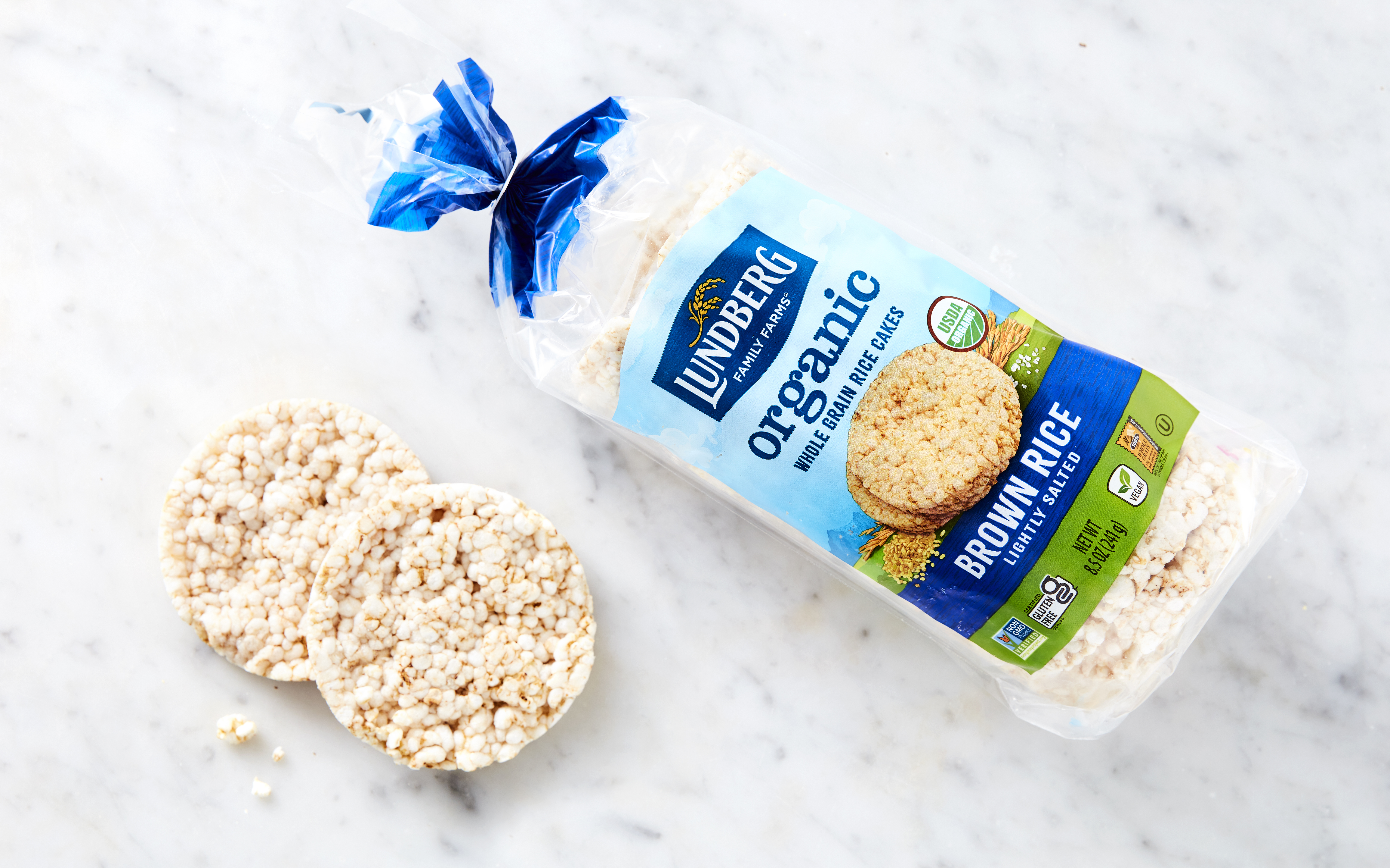Whole Grain Rice Cakes Lundberg Farms Organic Salt Free Brown Rice