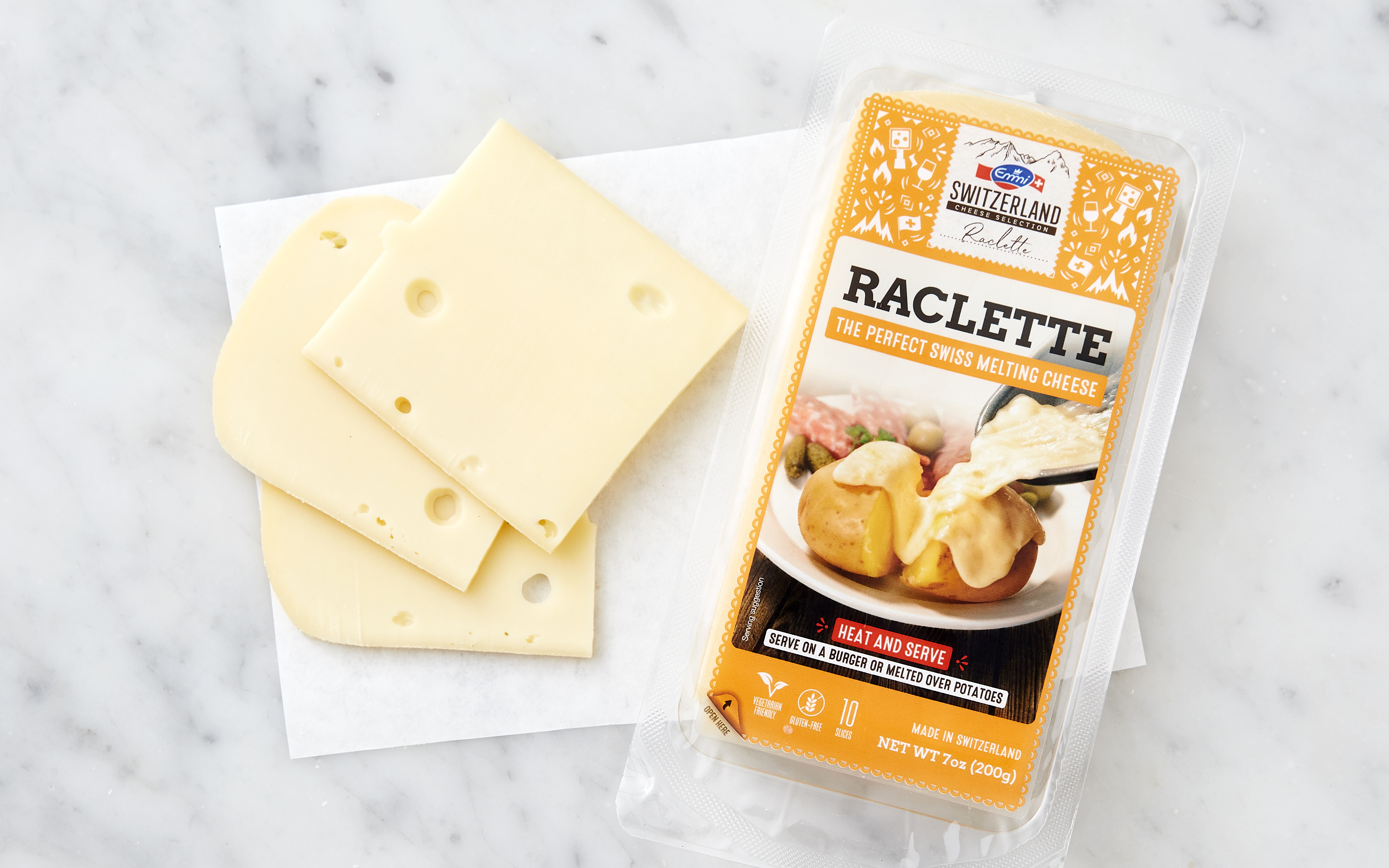 Raclette Cheese Slices | 7 oz | Emmi Roth | Good Eggs