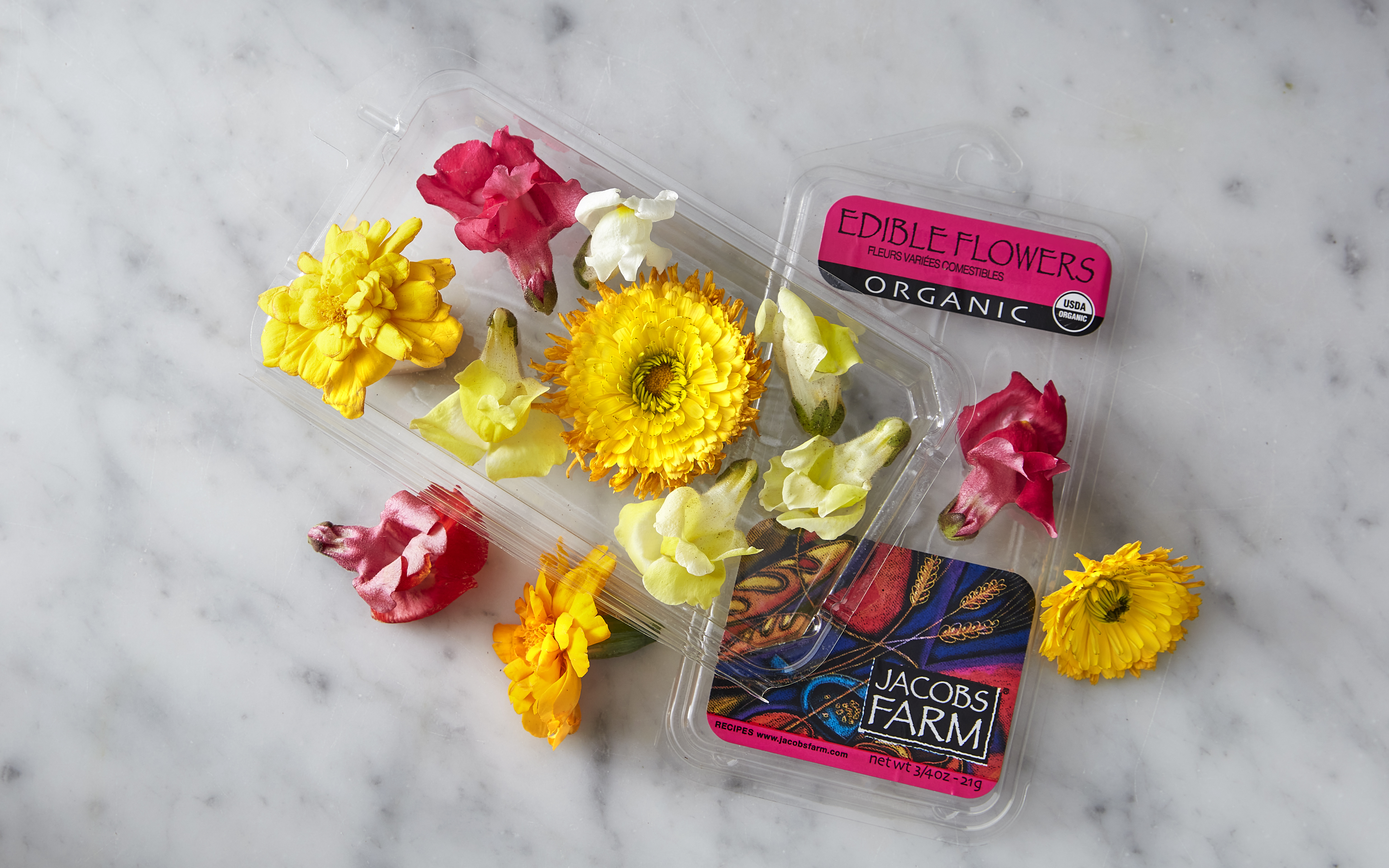 Organic Edible Flowers | 0.75 oz | Jacobs Farm | Good Eggs