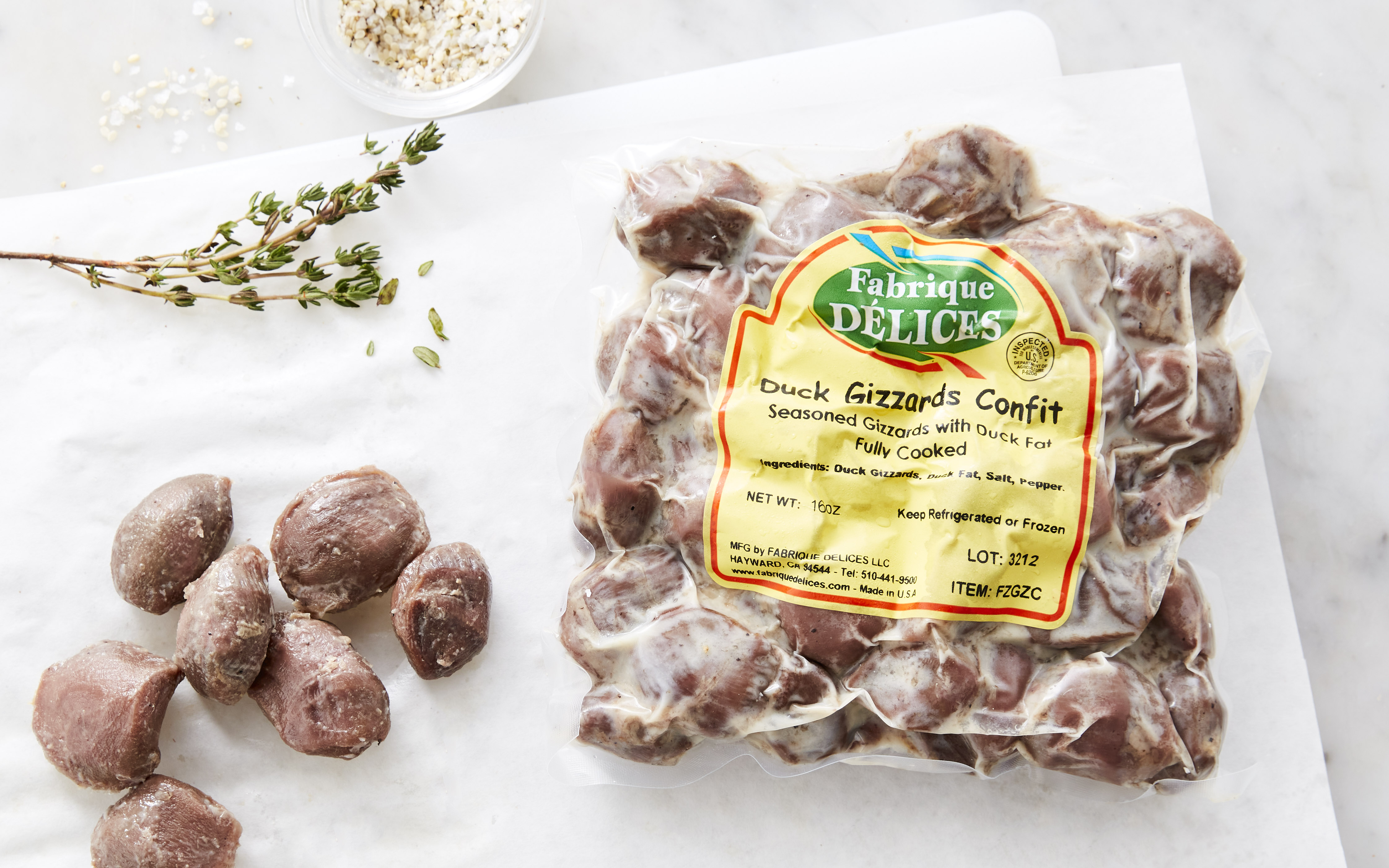 Duck Gizzards Confit | 1 lb | Fabrique Délices | Good Eggs