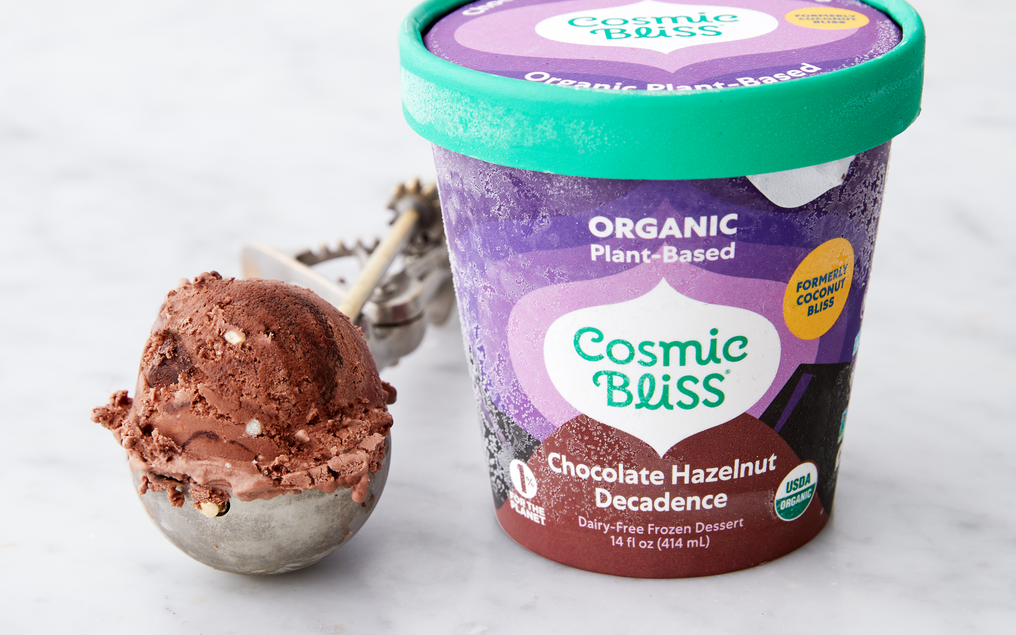 Organic Chocolate Hazelnut Decadence Vegan Ice Cream | 14 oz | Cosmic ...