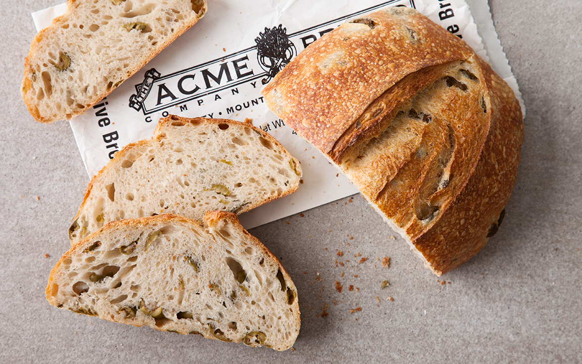 Olive Bread | 16 oz | Acme Bread | Good Eggs