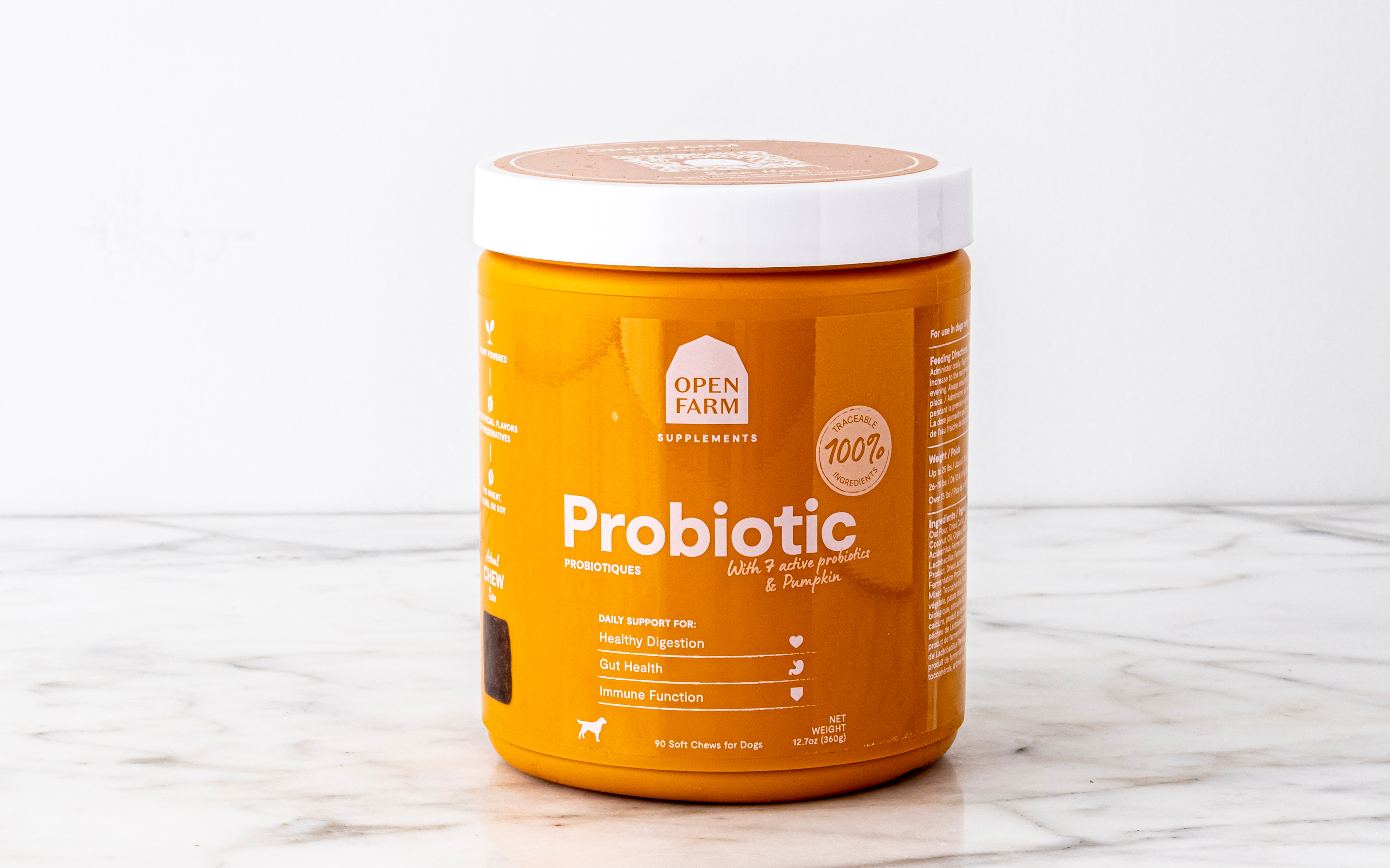 Probiotic Supplement Chews for Dogs | 90 count | Open Farm | Good Eggs