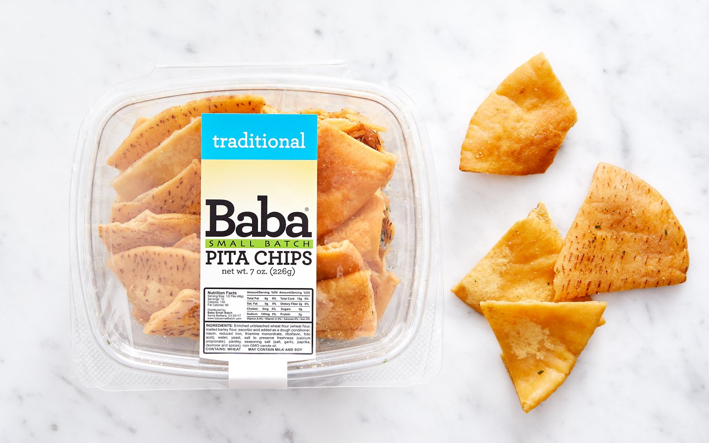 Traditional Pita Chips | 7 oz | Baba Small Batch | Good Eggs