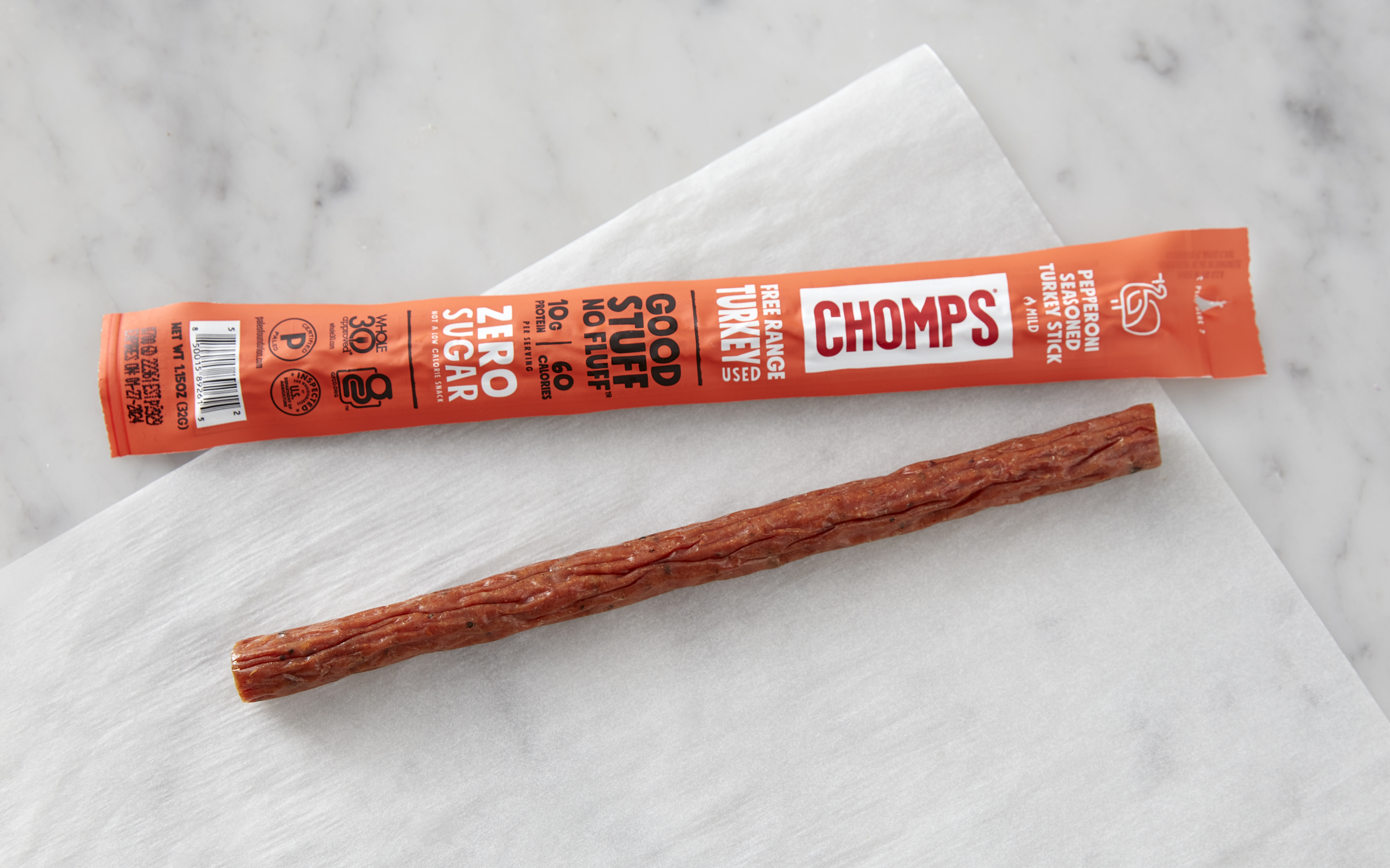 Pepperoni Seasoned Turkey Sticks | 1 count | Chomps | Good Eggs