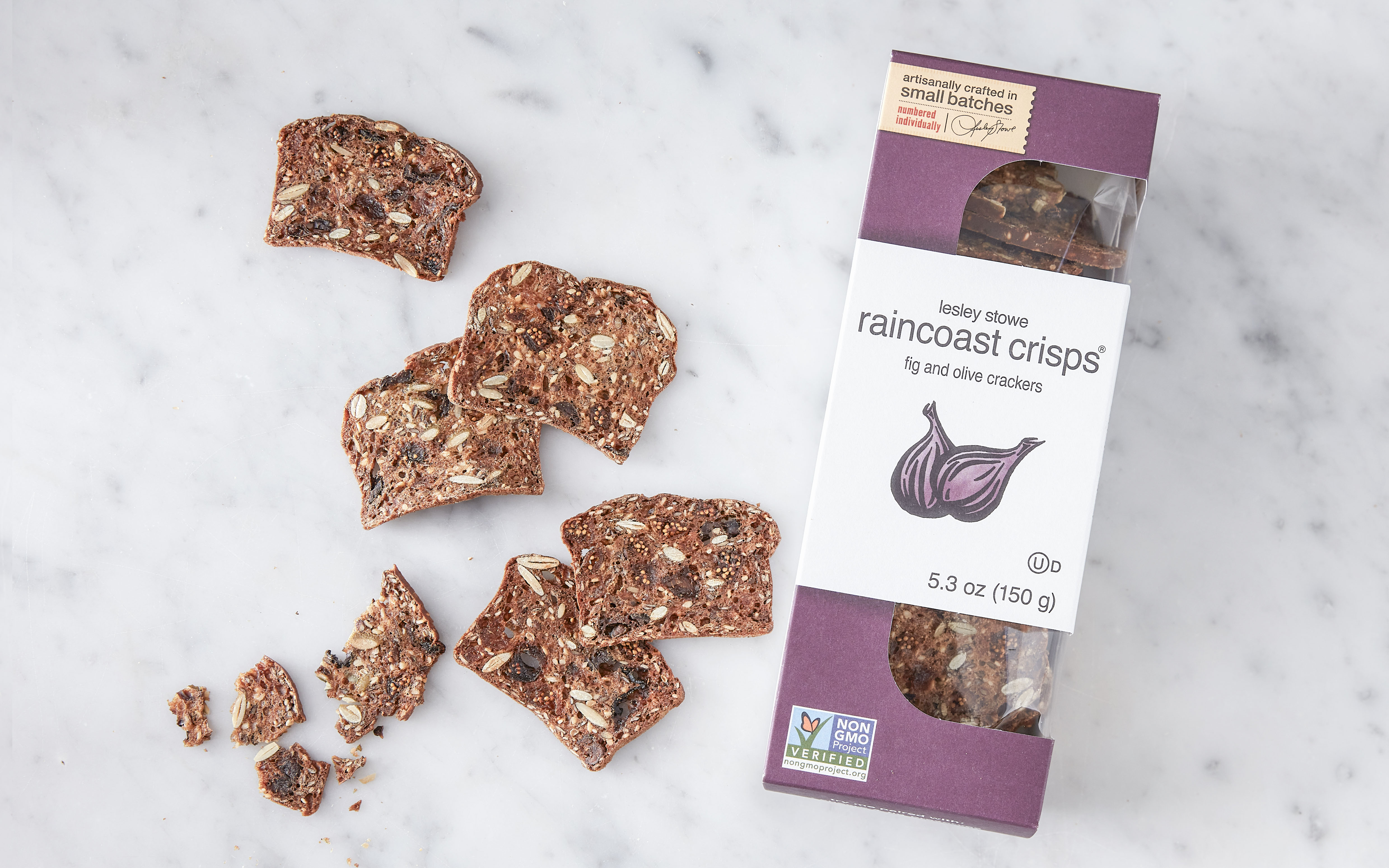 Fig & Olive Crackers | 5.3 oz | Raincoast Crisps | Good Eggs