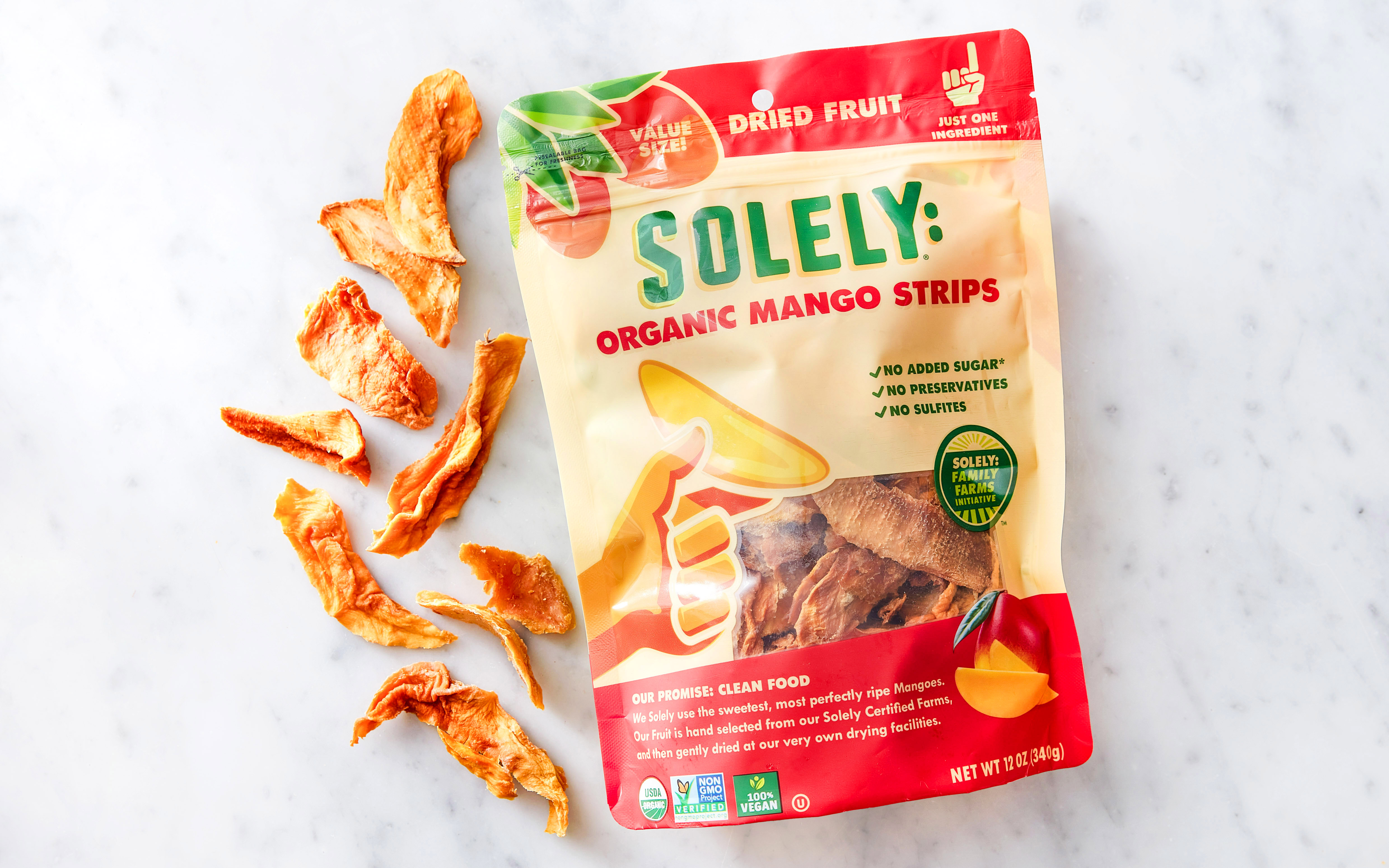 Organic Mango Strips | 12 oz | Solely | Good Eggs
