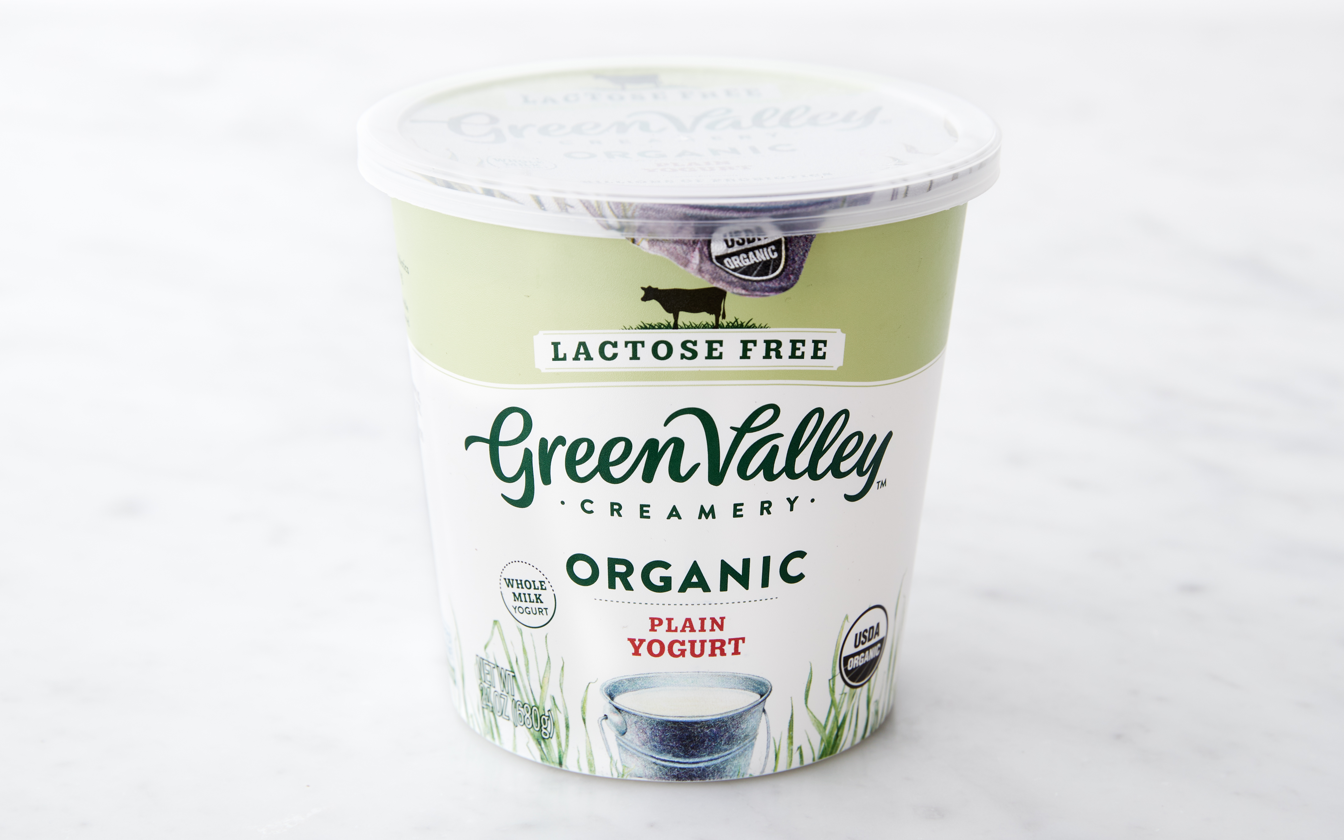 Organic Lactose-Free Plain Whole Milk Yogurt | 24 oz | Green Valley ...