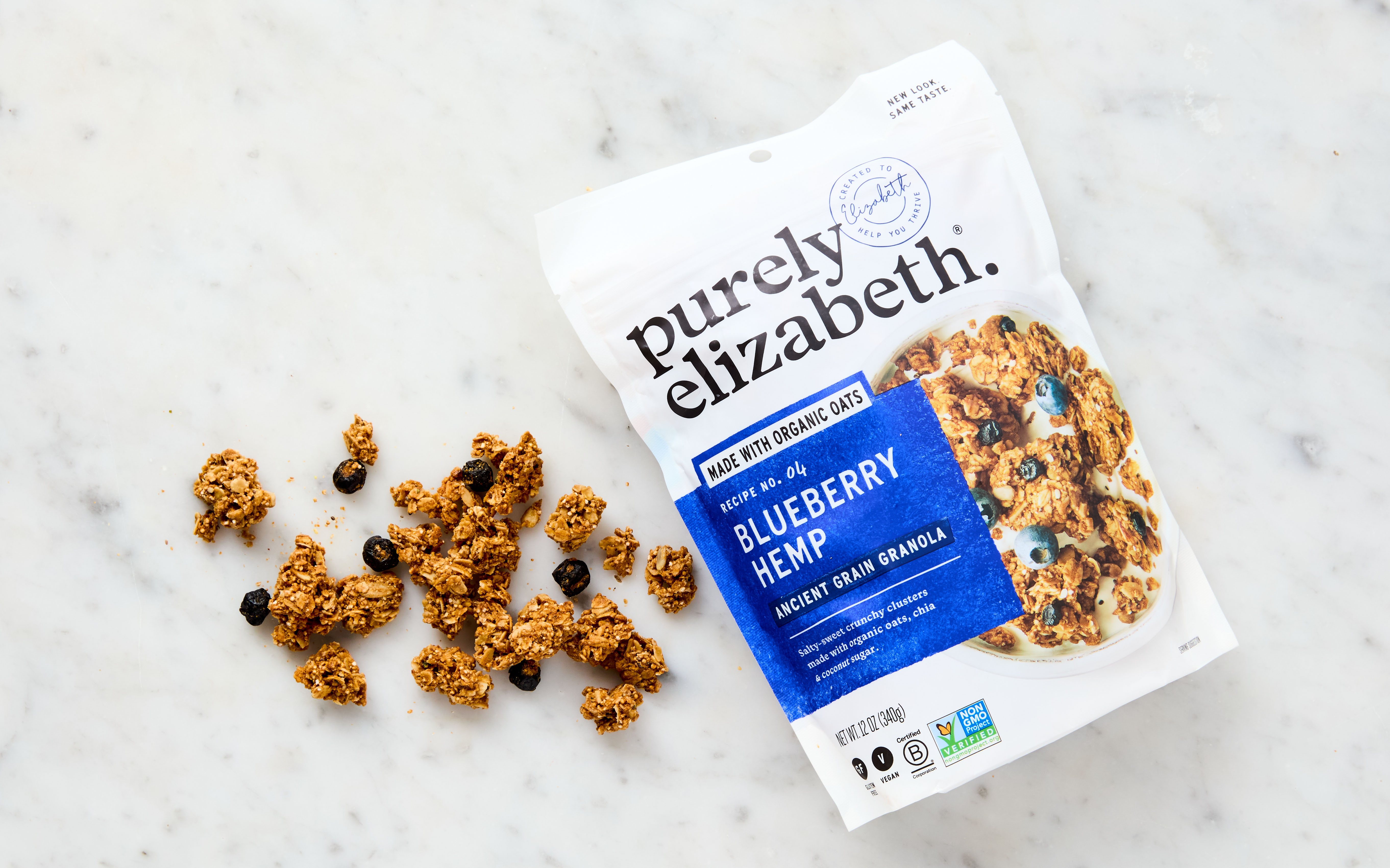 Blueberry Hemp Granola | 12 oz | Purely Elizabeth | Good Eggs