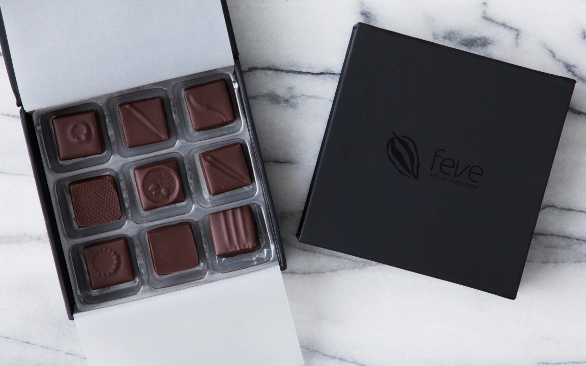Single Origin Dark Chocolate Truffles | 9 count | Feve Artisan ...