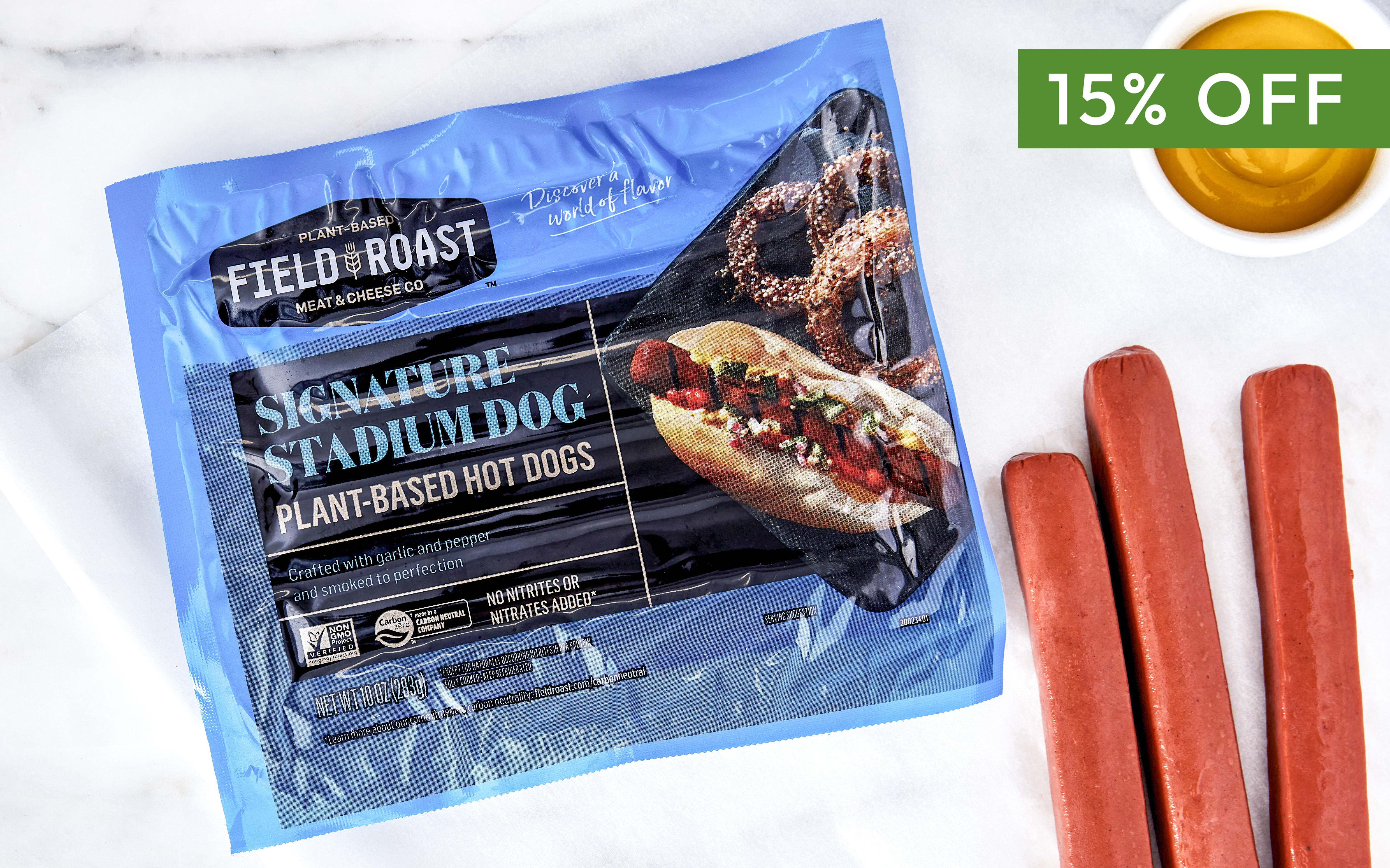 Plant-Based Signature Stadium Hot Dogs | 10 oz | Field Roast | Good Eggs