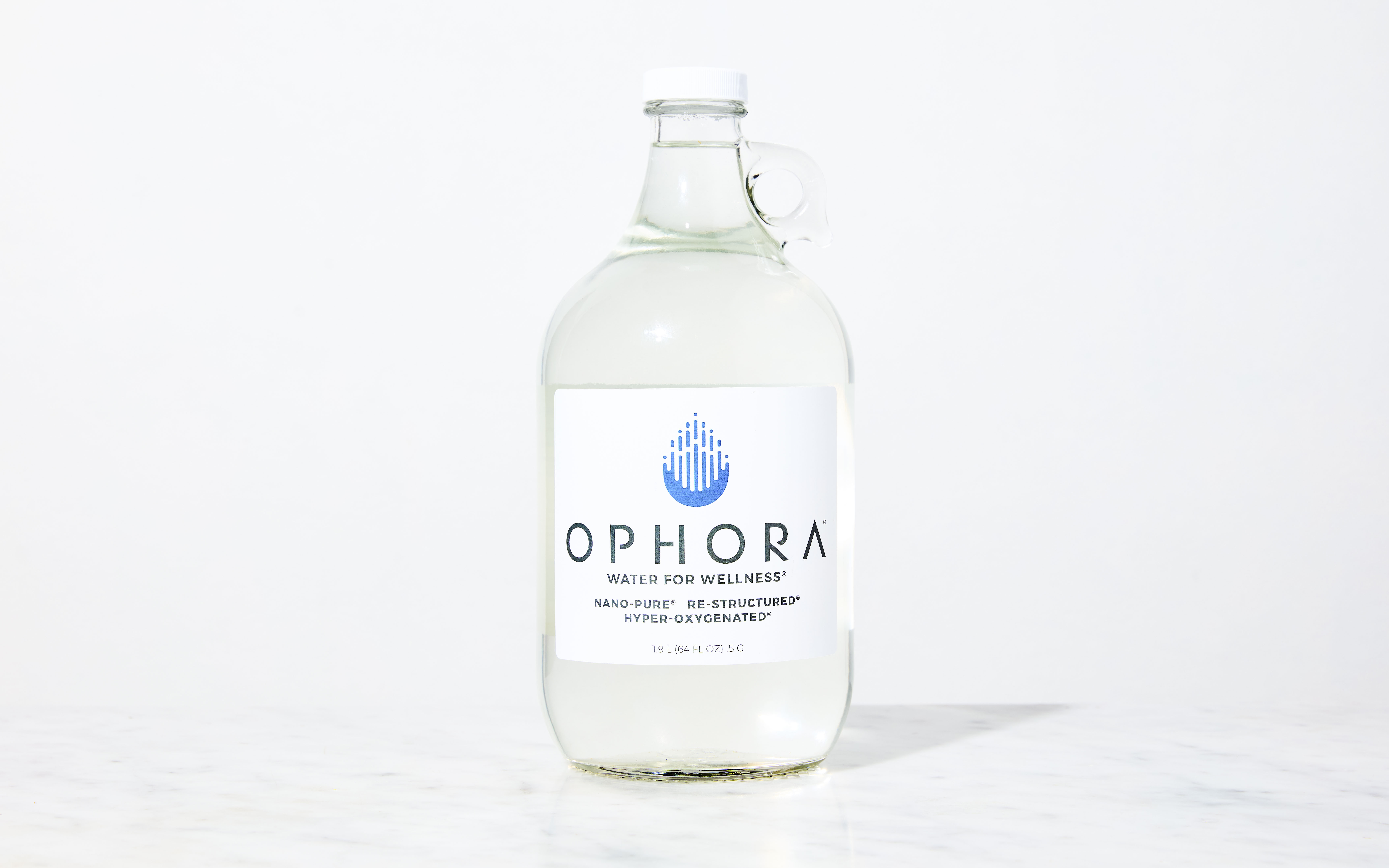 Half-Gallon Bottled Water | 64 fl oz | Ophora Water | Good Eggs