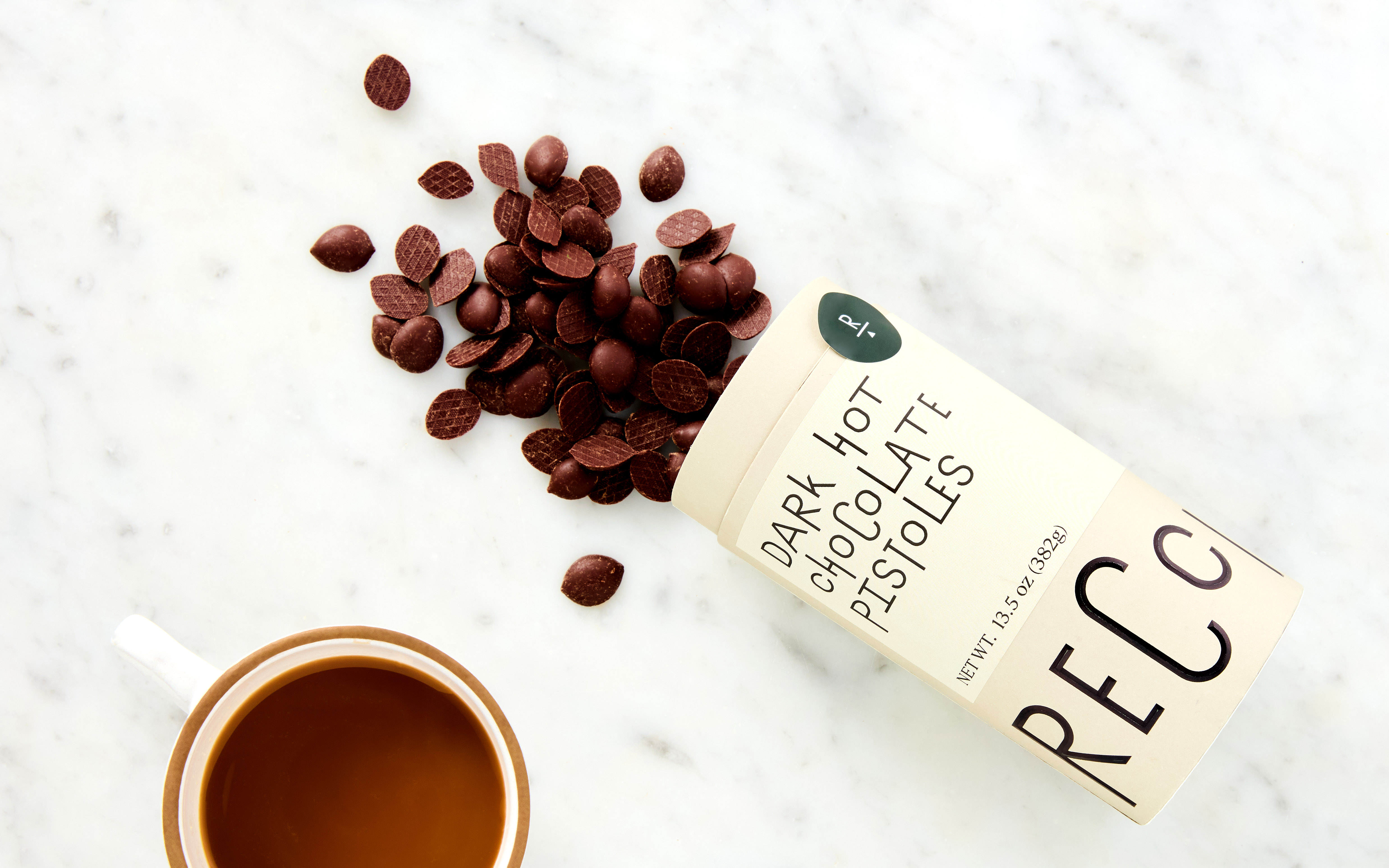 Dark Hot Chocolate Pistoles | 12 oz | Recchiuti Confections | Good Eggs