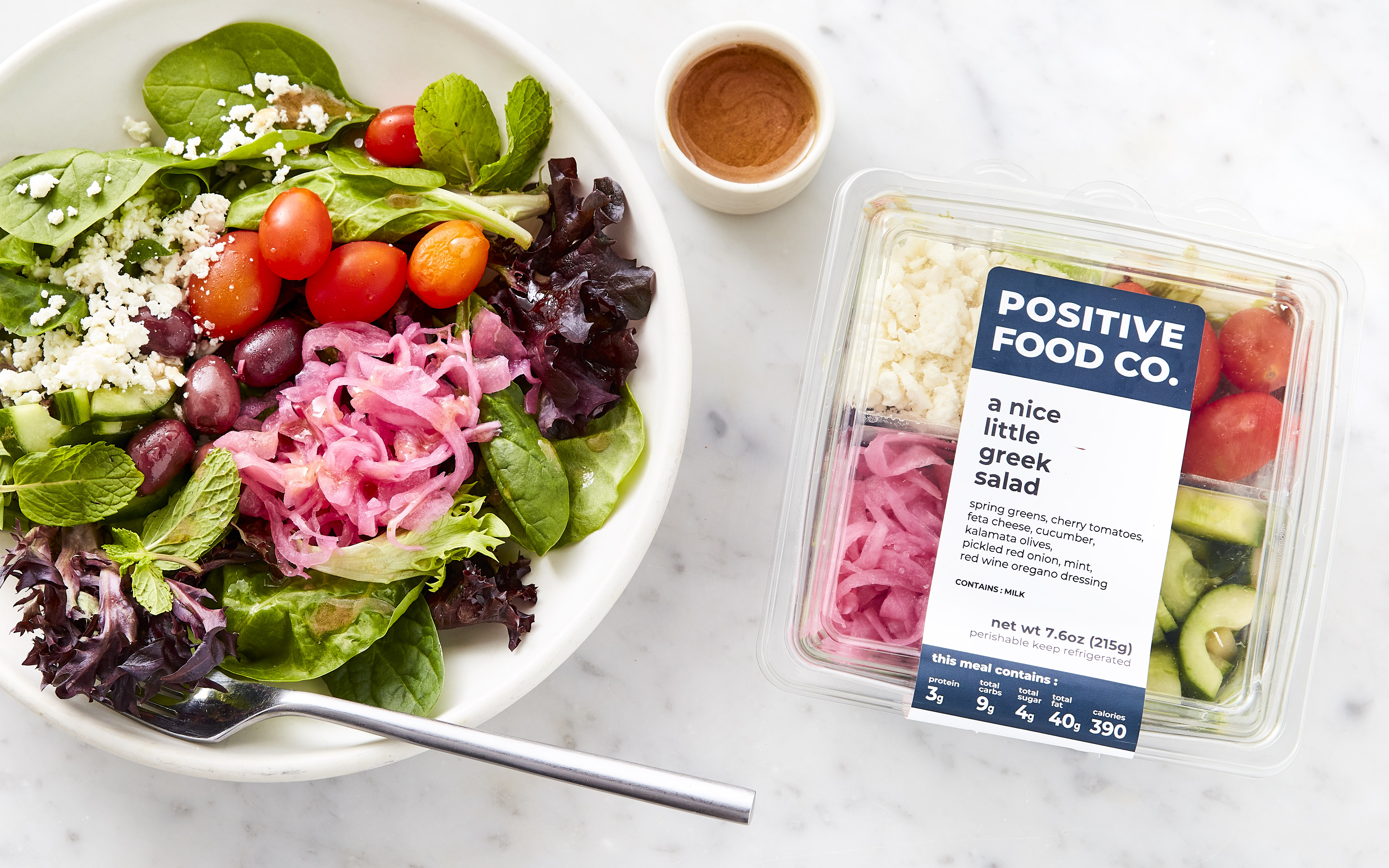 A Nice Little Greek Salad | 7.6 oz | Positive Food Co | Good Eggs