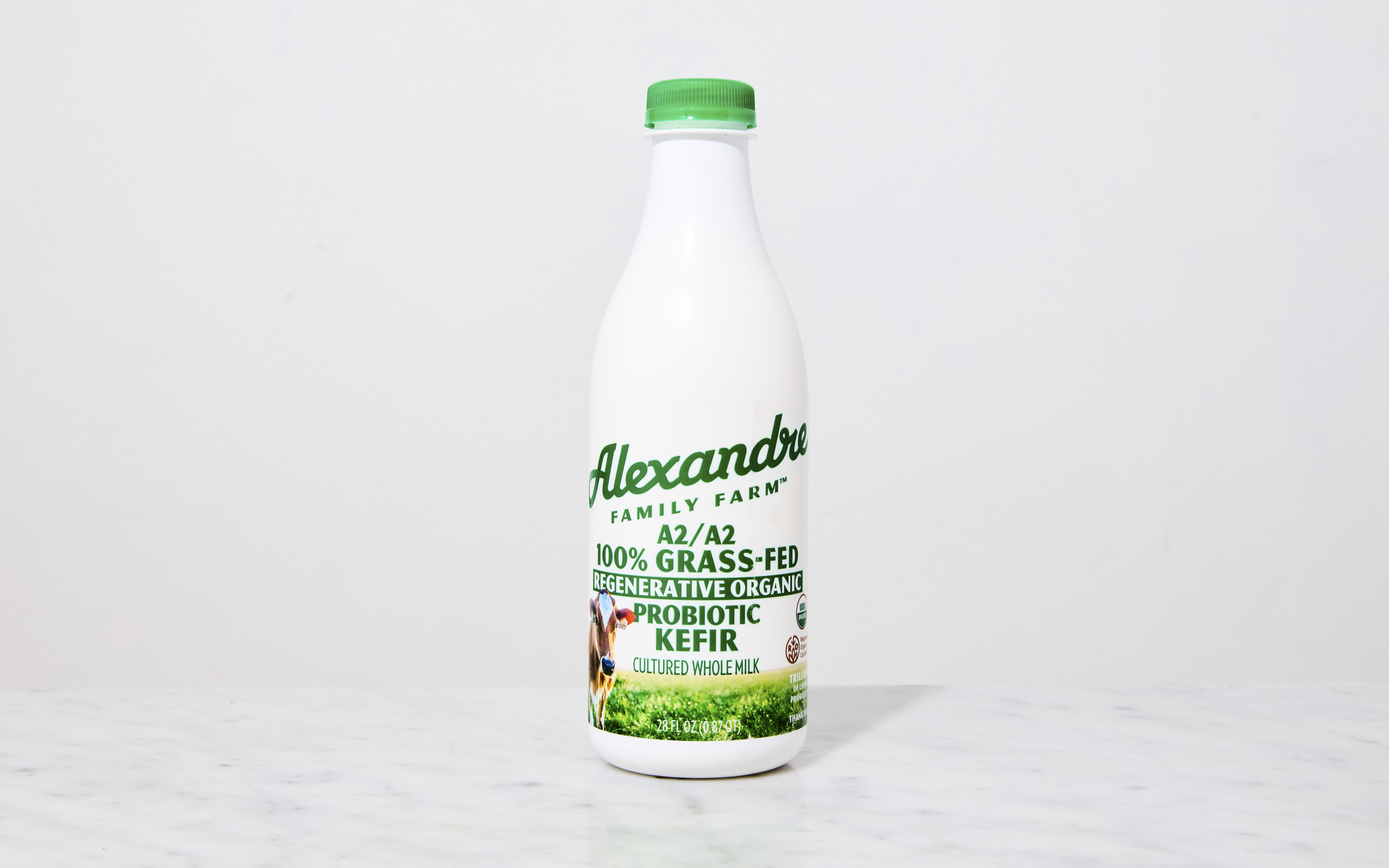 Organic Grass-Fed A2/A2 Whole Milk Kefir | 28 fl oz | Alexandre Family ...