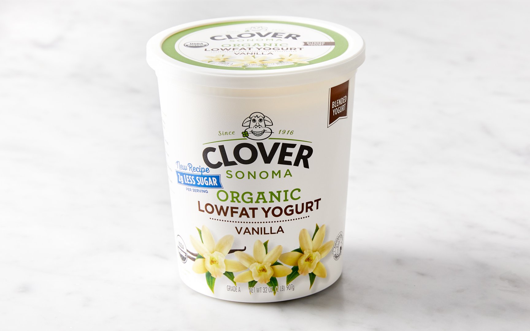 Organic Low Fat Vanilla Yogurt | 32 oz | Clover Sonoma | Good Eggs