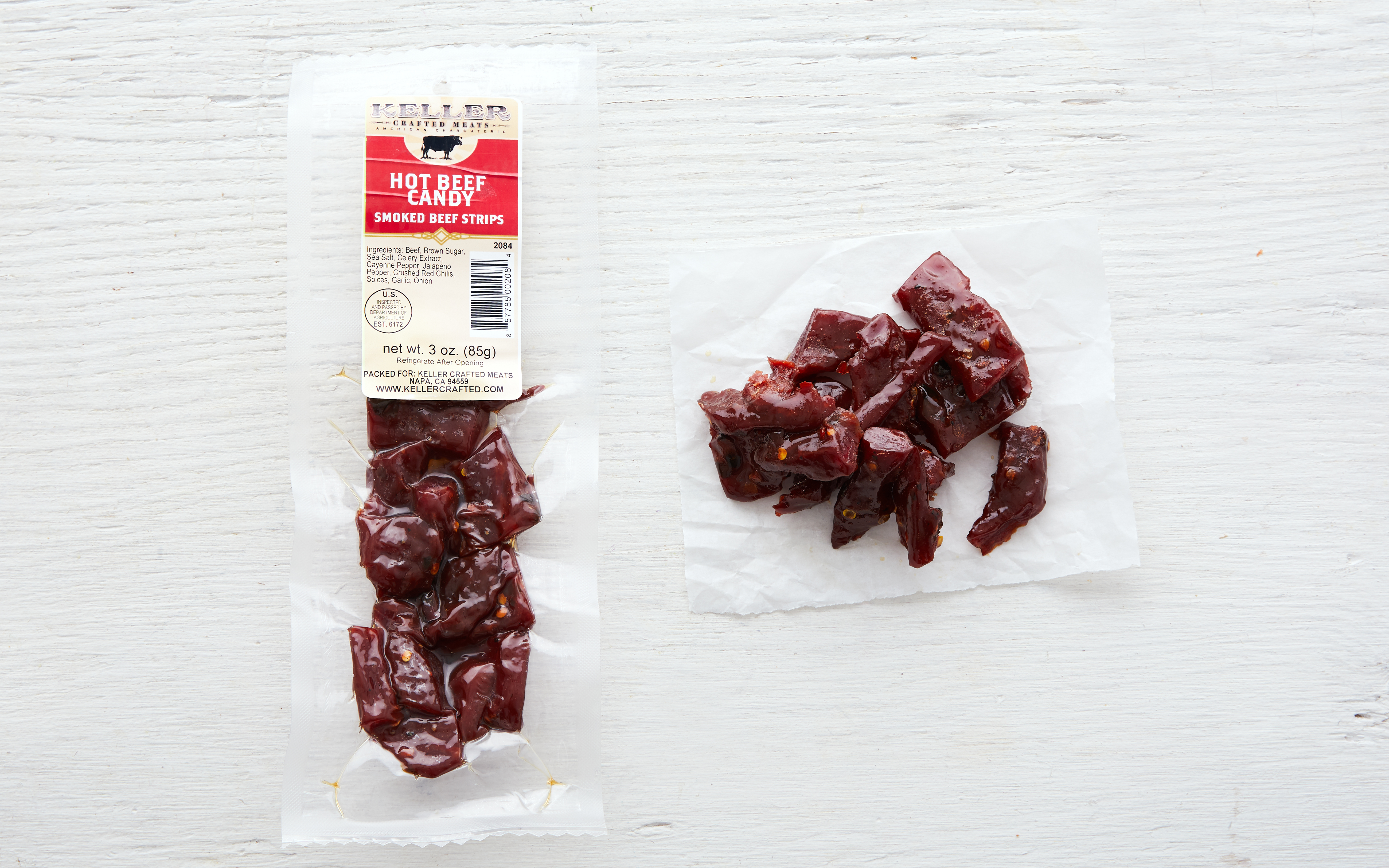 Grass-Fed Hot Beef Candy | 3 oz | Keller Crafted Meats | Good Eggs