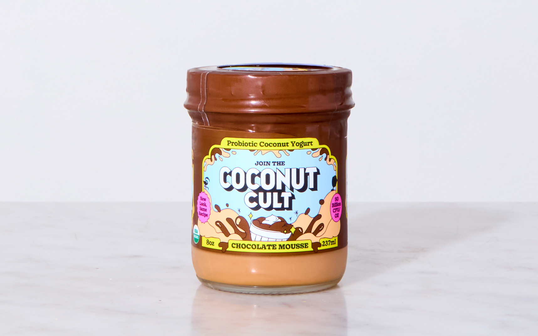 Chocolate Mousse Probiotic Coconut Yogurt | 8 oz | The Coconut Cult ...