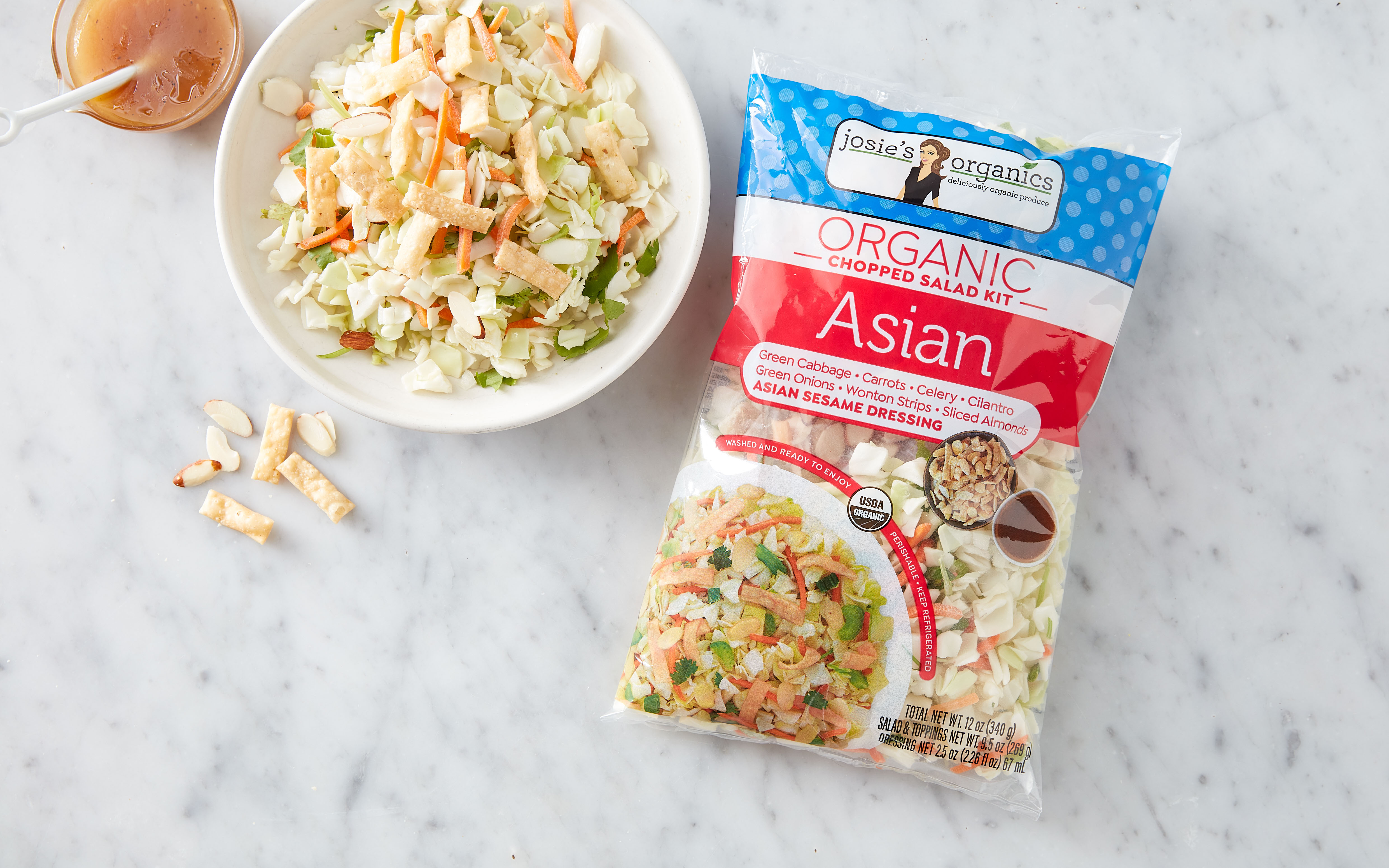 Organic Asian Chopped Salad Kit | 12 oz | Josie's Organics | Good Eggs