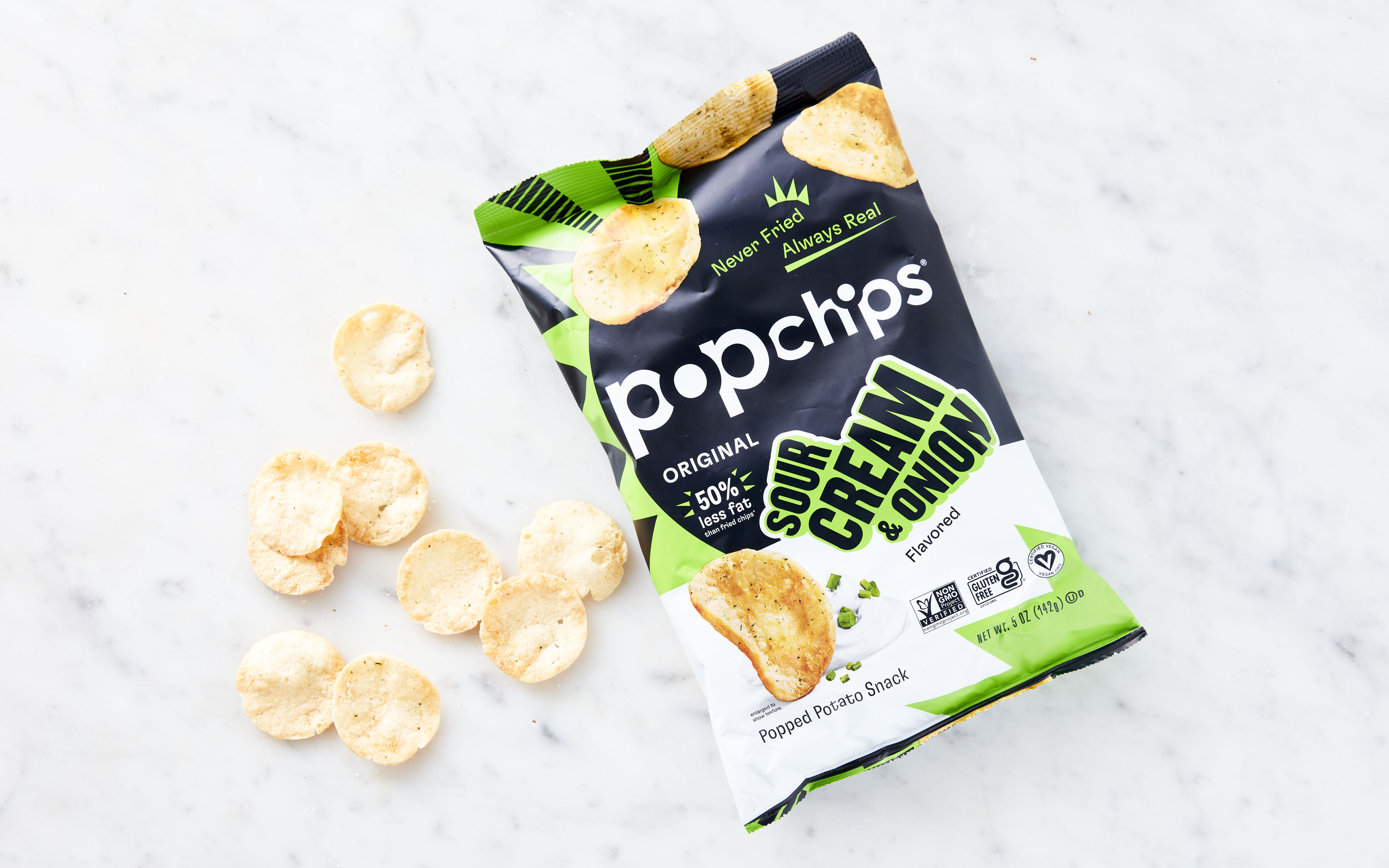 Sour Cream & Onion Popped Potato Snack | 5 oz | Popchips | Good Eggs