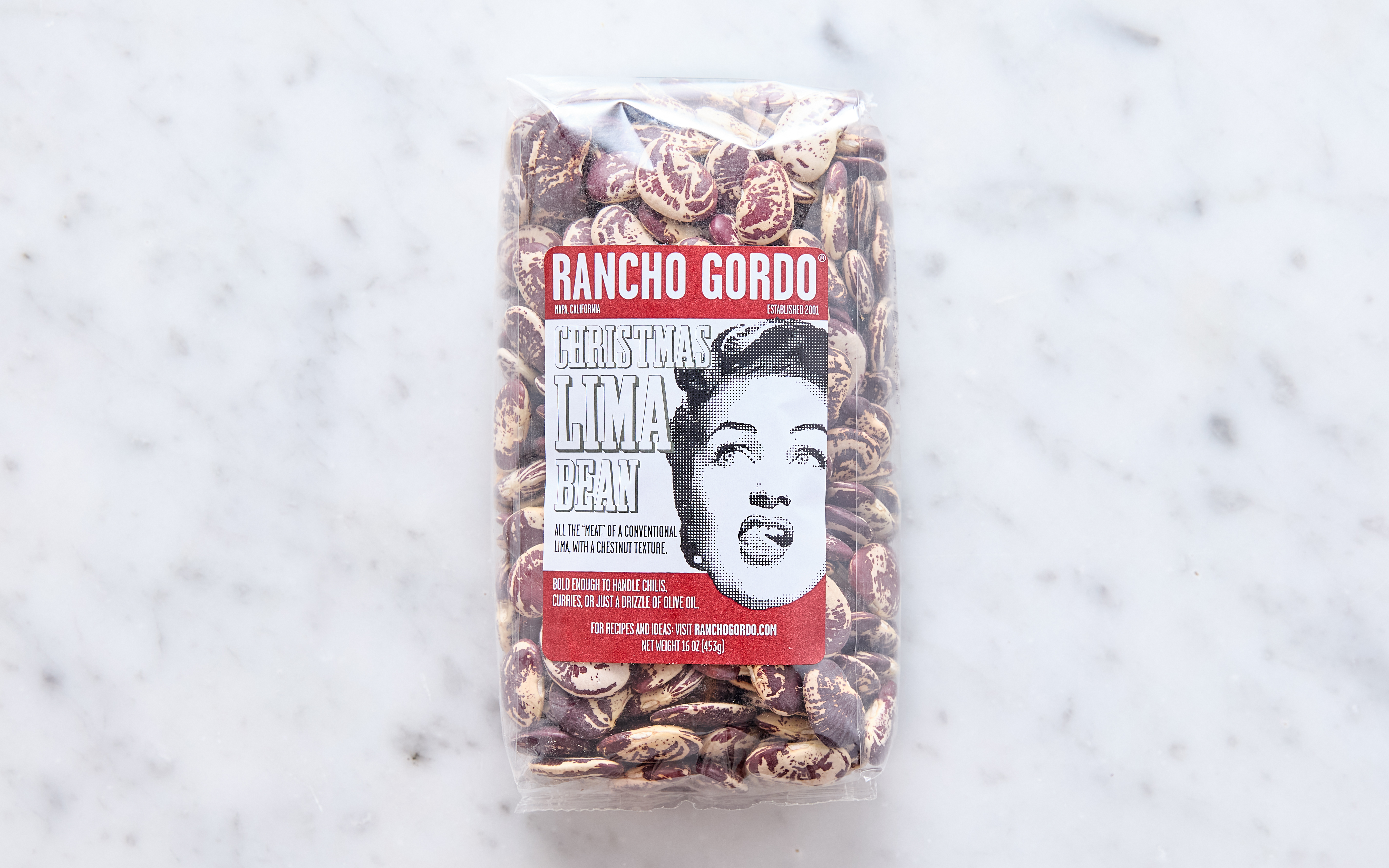 Christmas Lima Beans | 16 oz | Rancho Gordo | Good Eggs