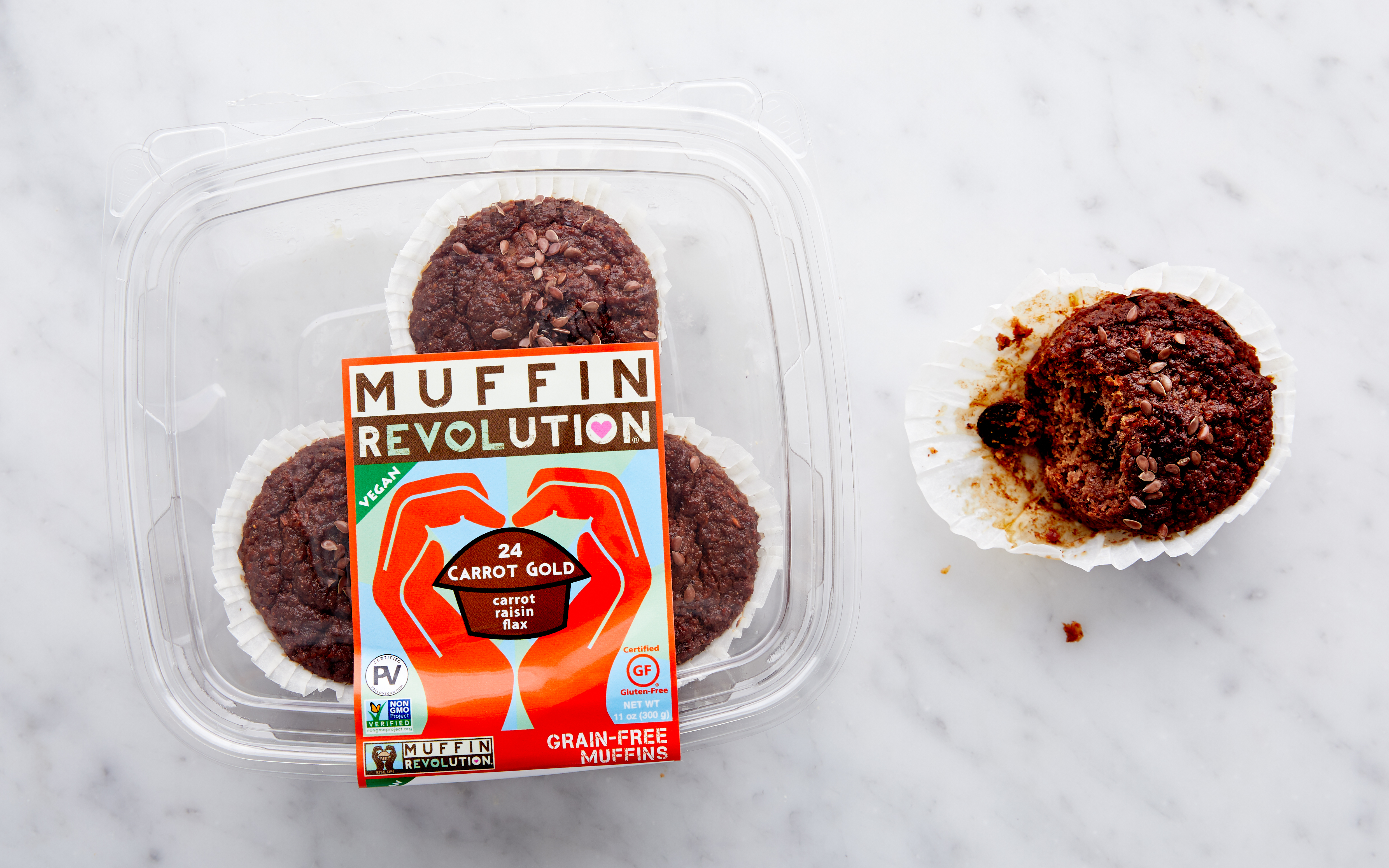 24 Carrot Gold Paleo Muffins | 4 count | Muffin Revolution | Good Eggs