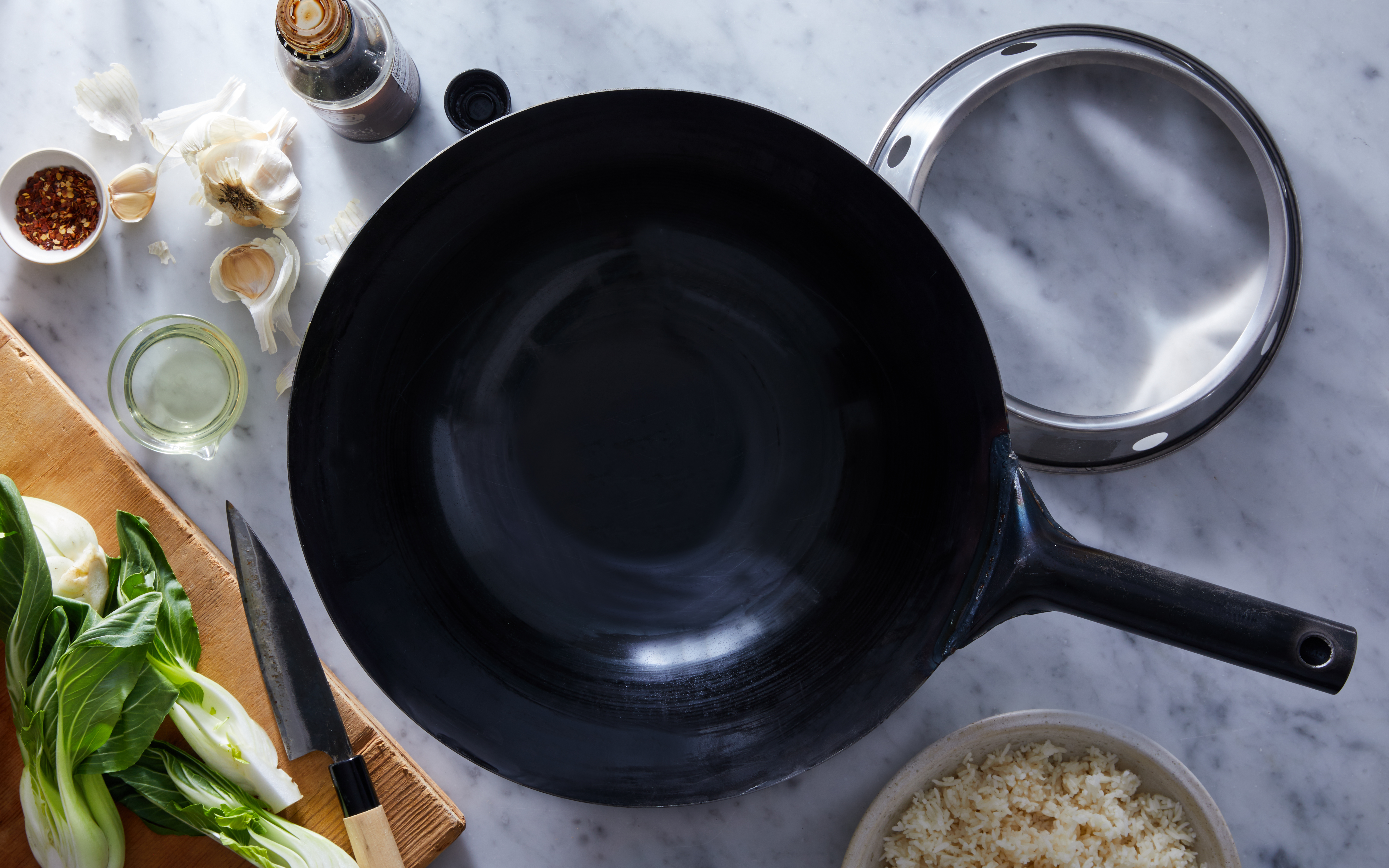 14" Carbon Steel Wok with Steel Wok Ring | 1 count | The Slanted Door ...