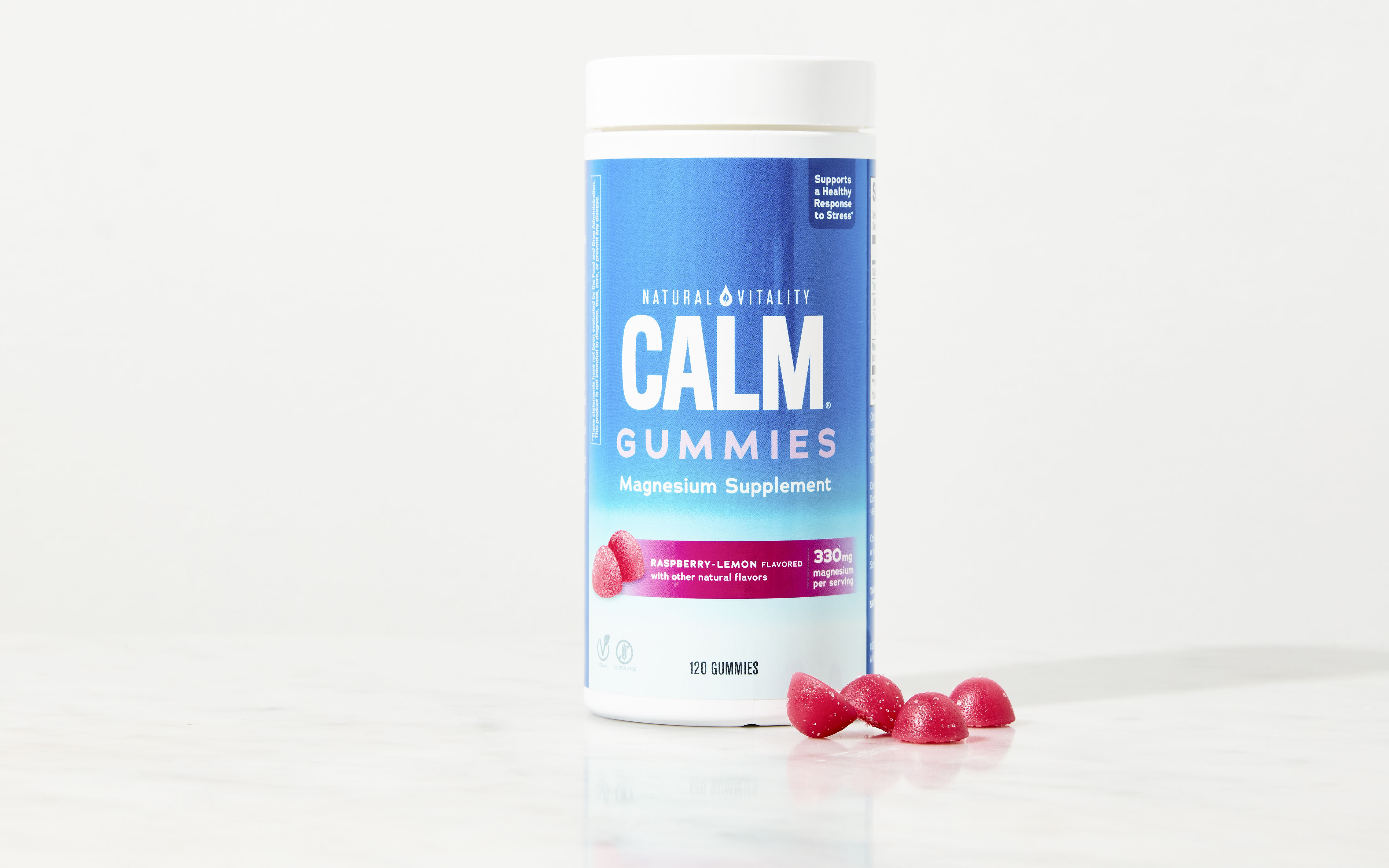 CALM Raspberry Lemon Magnesium Citrate Gummies | 120 count | Natural ...