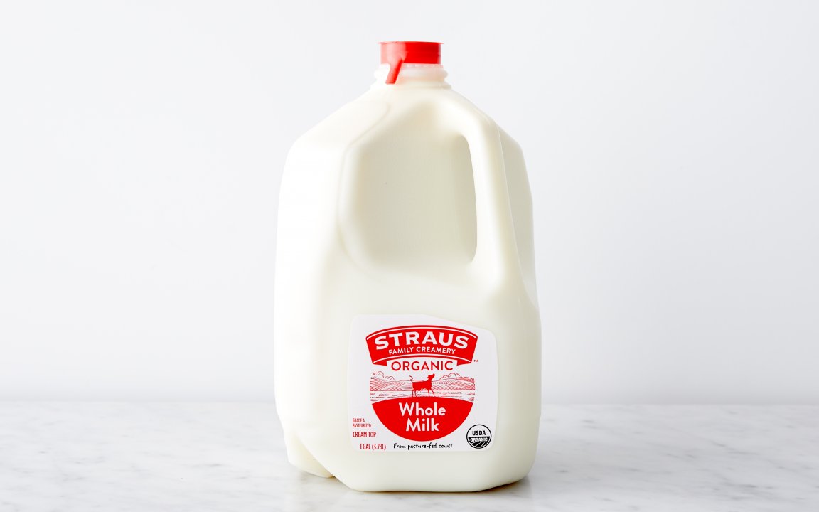 Organic Whole Milk | 1 gallon | Straus Family Creamery | Good Eggs