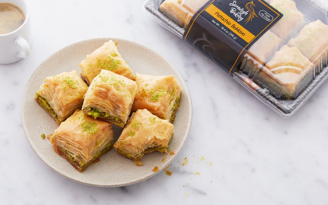 Classic Pistachio Baklava | 8 count | Simurgh Bakery | Good Eggs