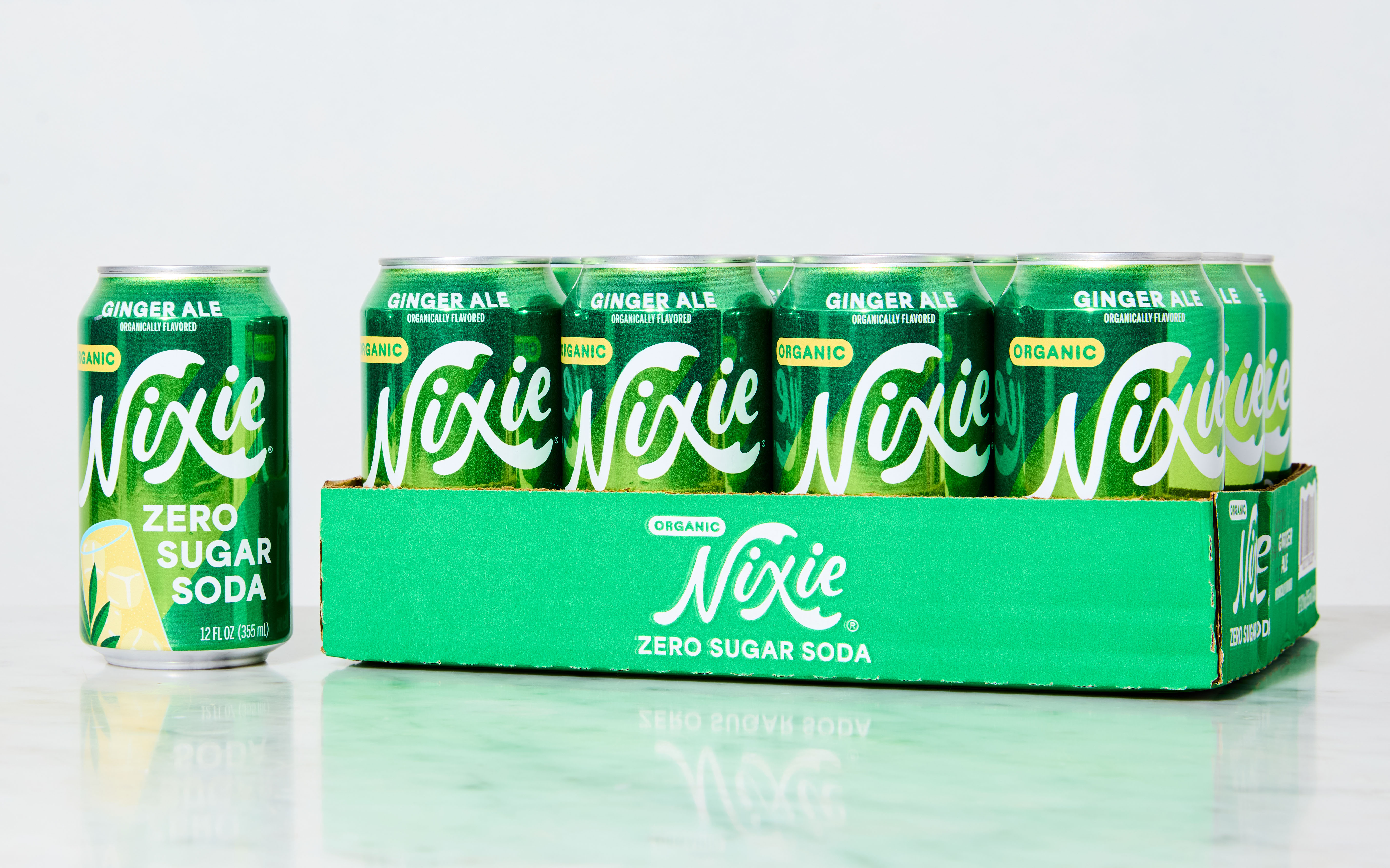Organic Ginger Ale Zero Sugar Soda 12 Pack | 12 count | Nixie Beverage ...