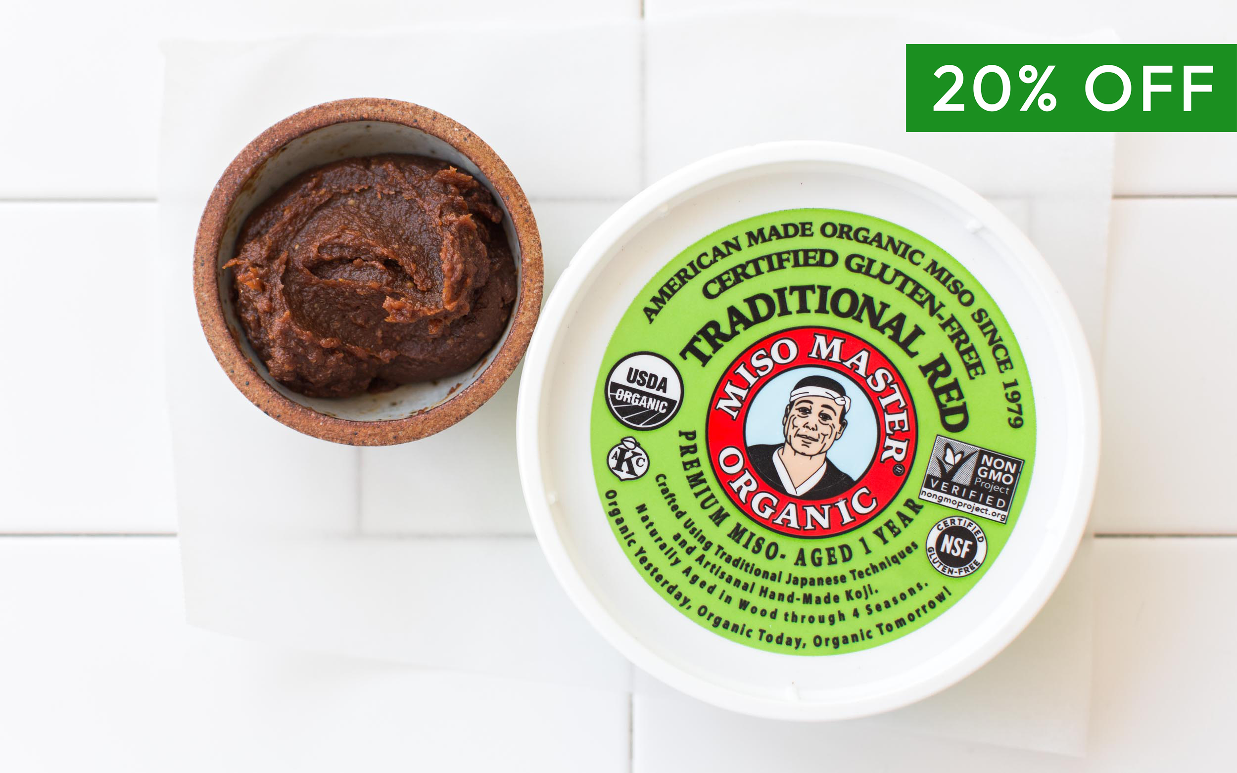 Organic Red Miso | 8 oz | Miso Master | Good Eggs