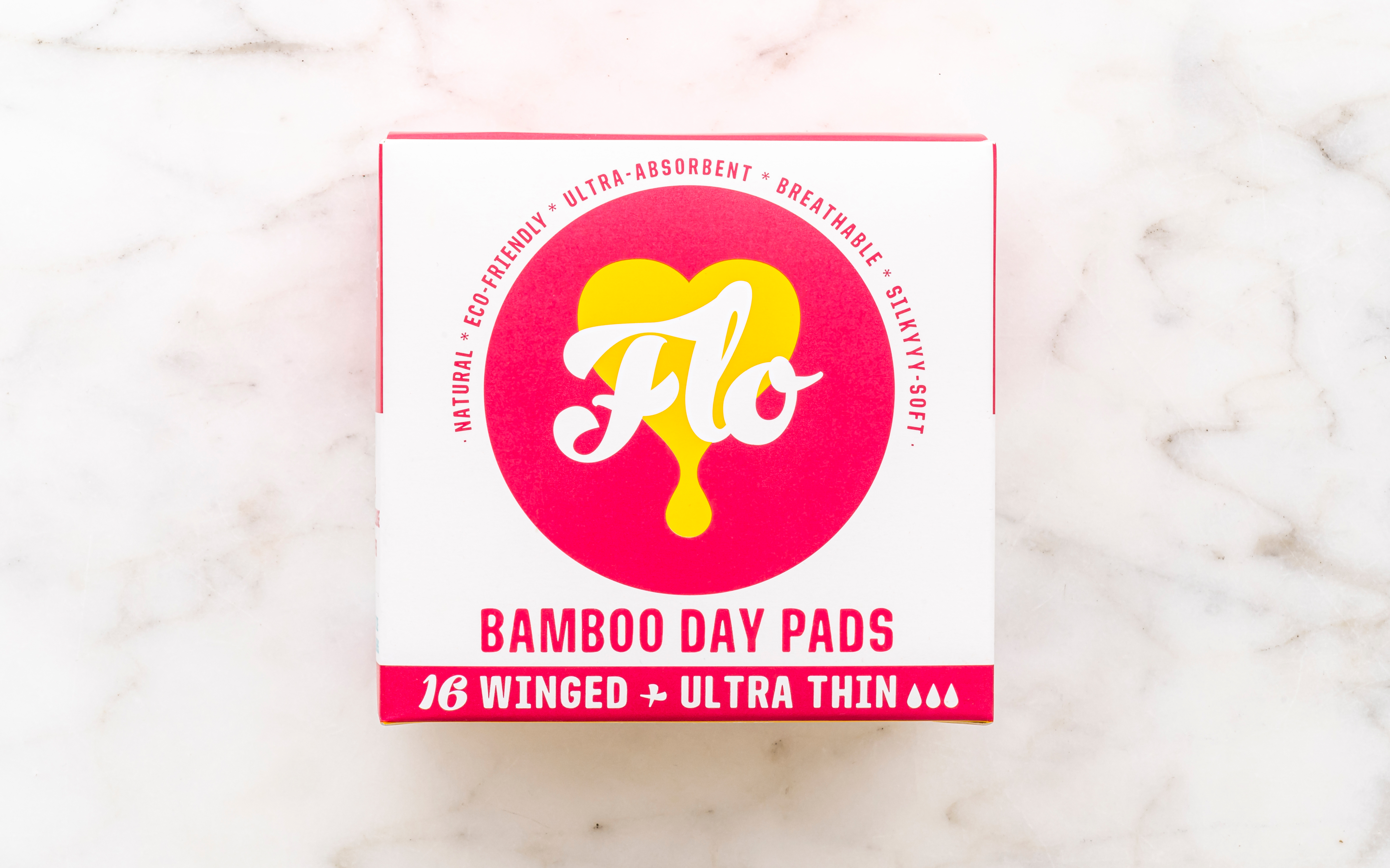 FLO Day Bamboo Pads w/ Wings | 16 count | Here We Flo | Good Eggs