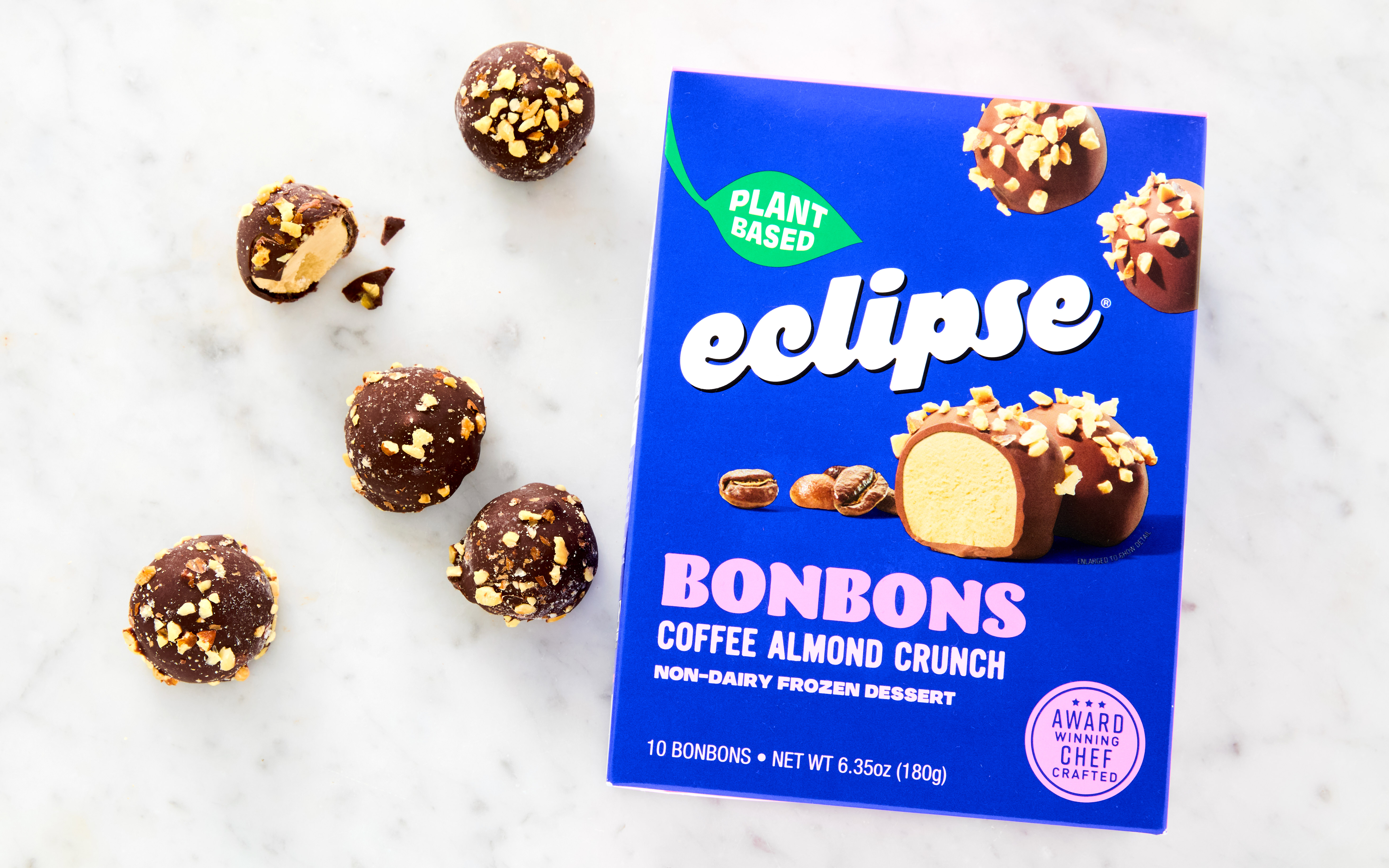 Coffee Almond Crunch Bonbons | 10 count | Eclipse Foods | Good Eggs