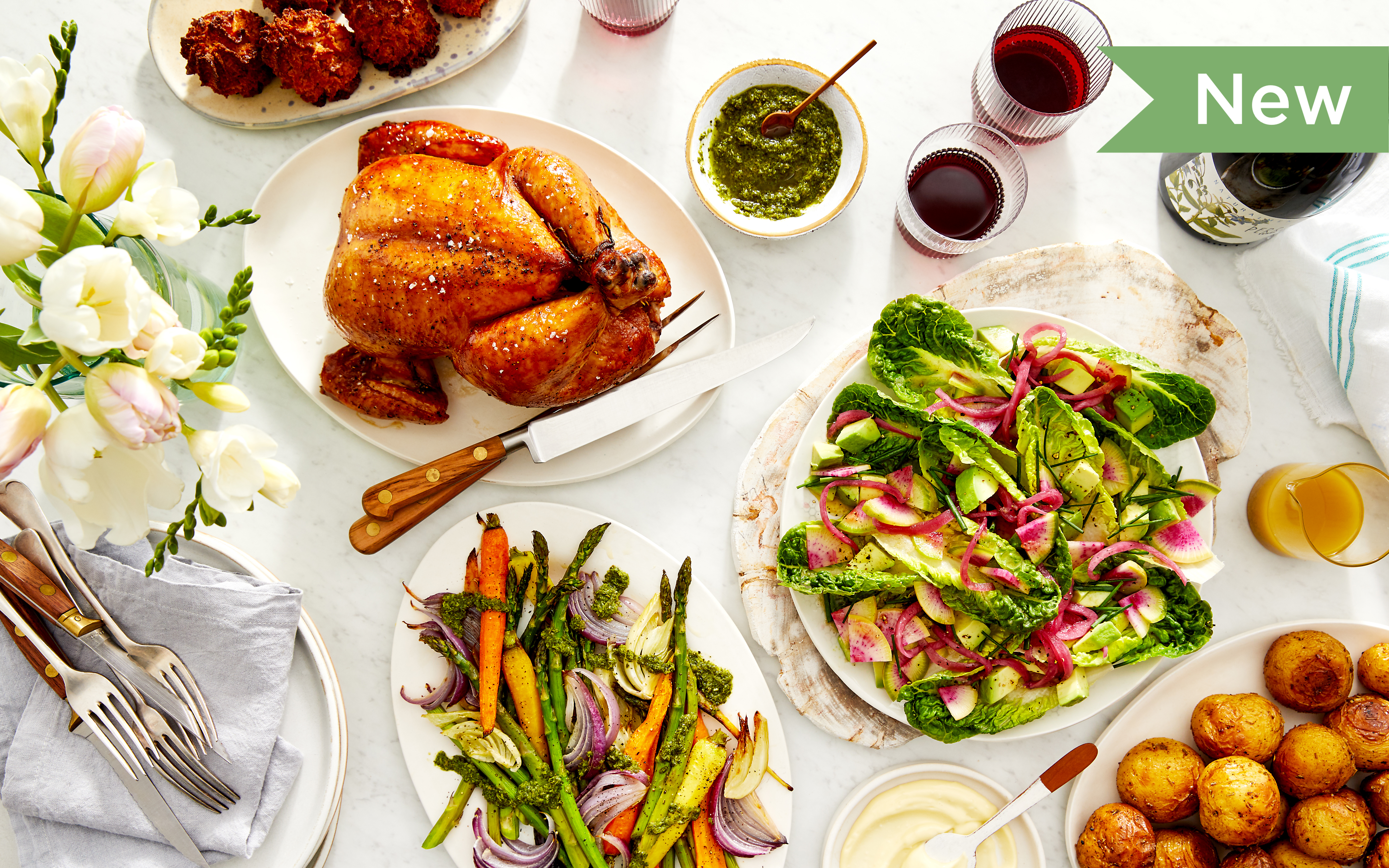 Complete Passover Roasted Chicken Dinner | 4 servings | Good Eggs Meal ...