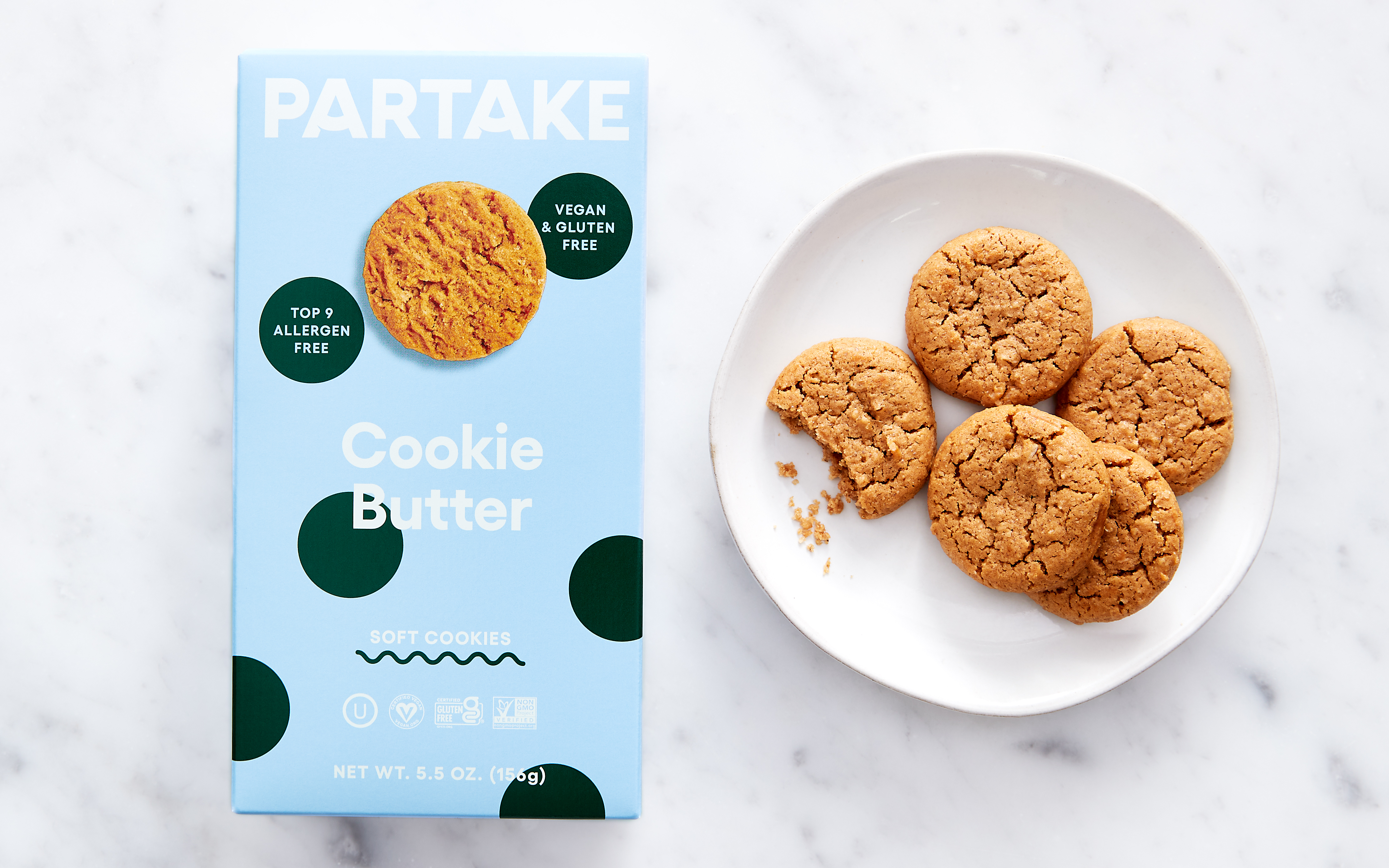 Soft Baked Cookie Butter Cookies | 5.5 oz | Partake Foods | Good Eggs