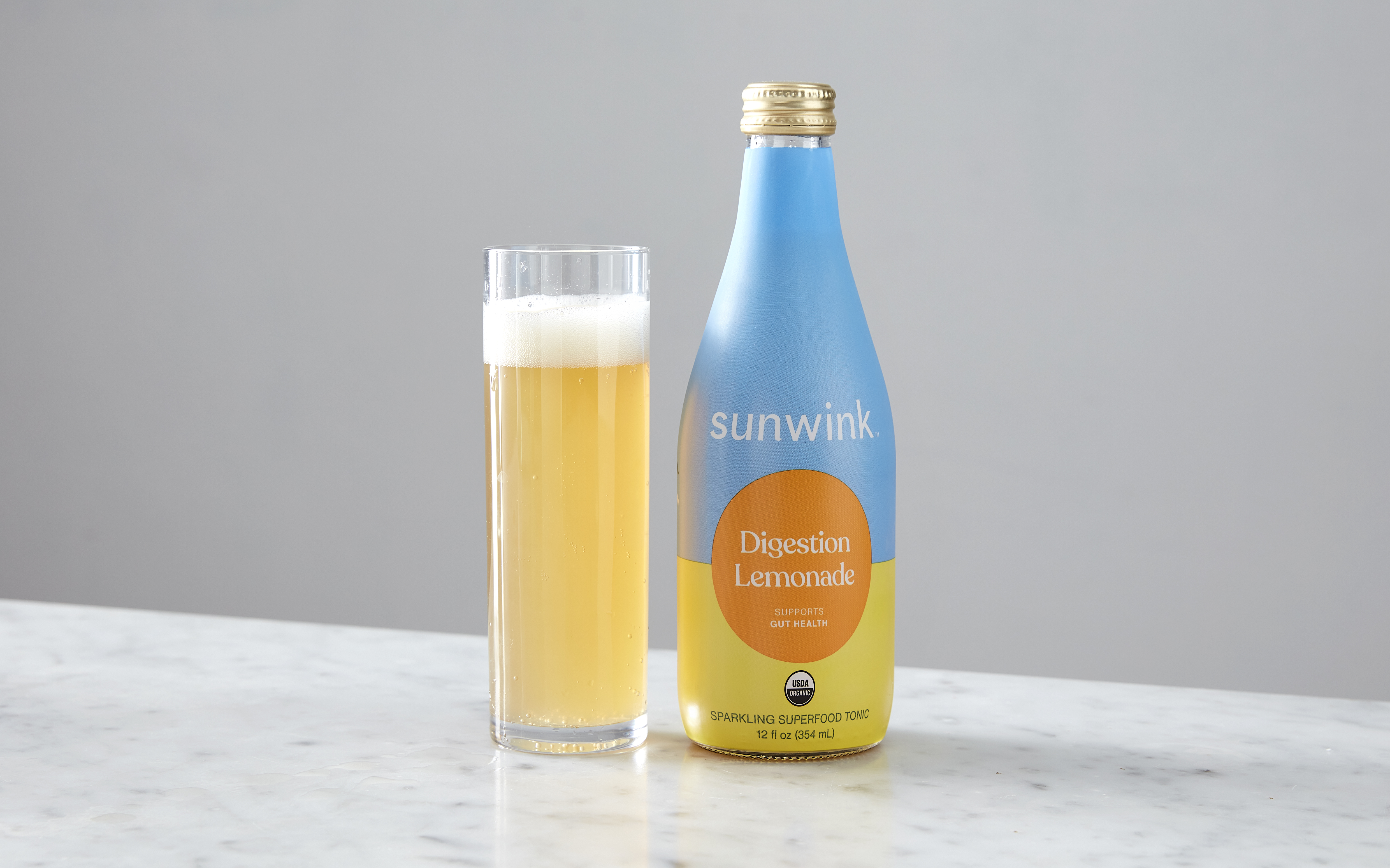Digestion Lemonade Sparkling Herbal Tonic | 12 fl oz | Sunwink Herbal ...