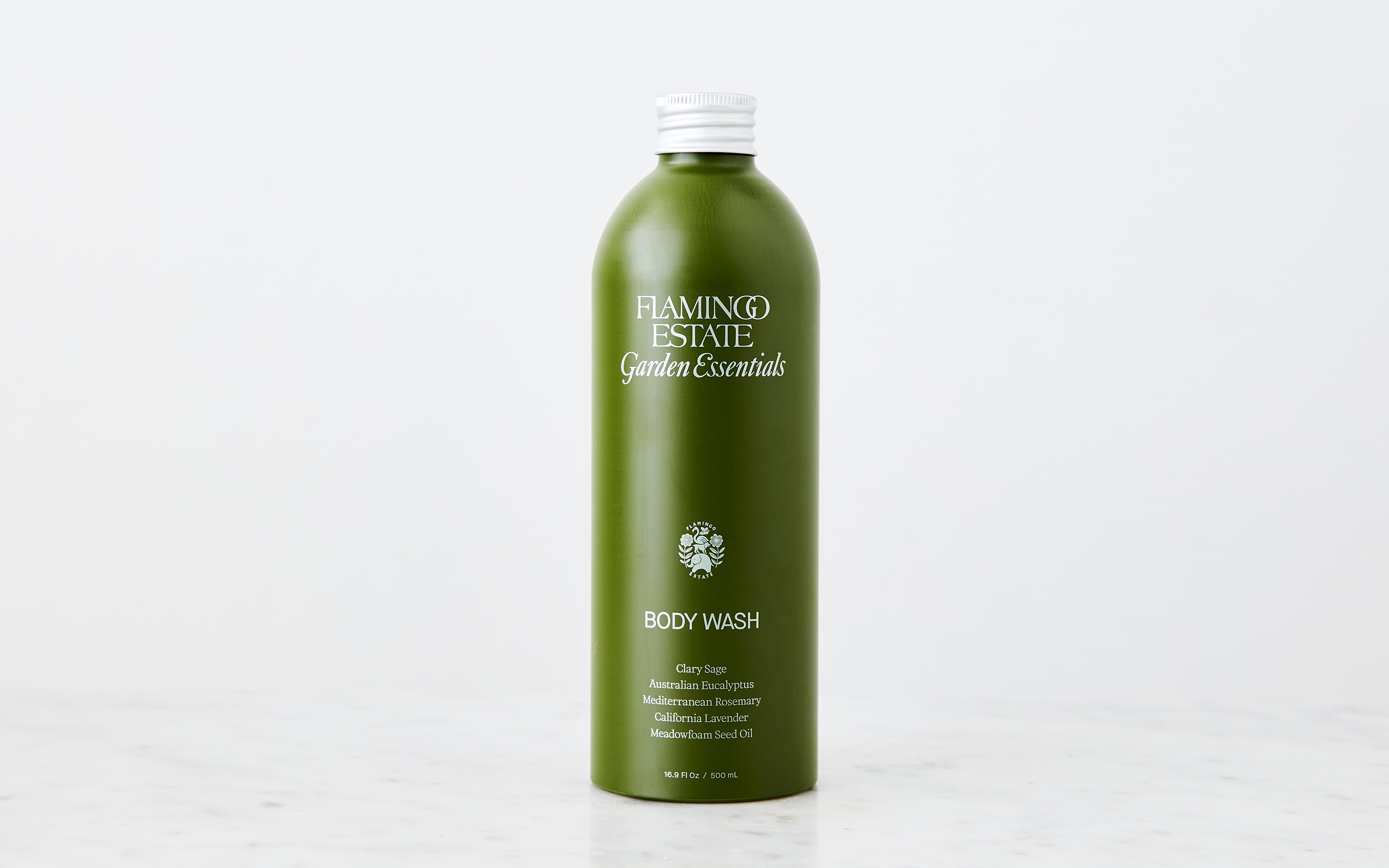 Rosemary & Clary Sage Body Wash | 16.9 oz | Flamingo Estate | Good Eggs