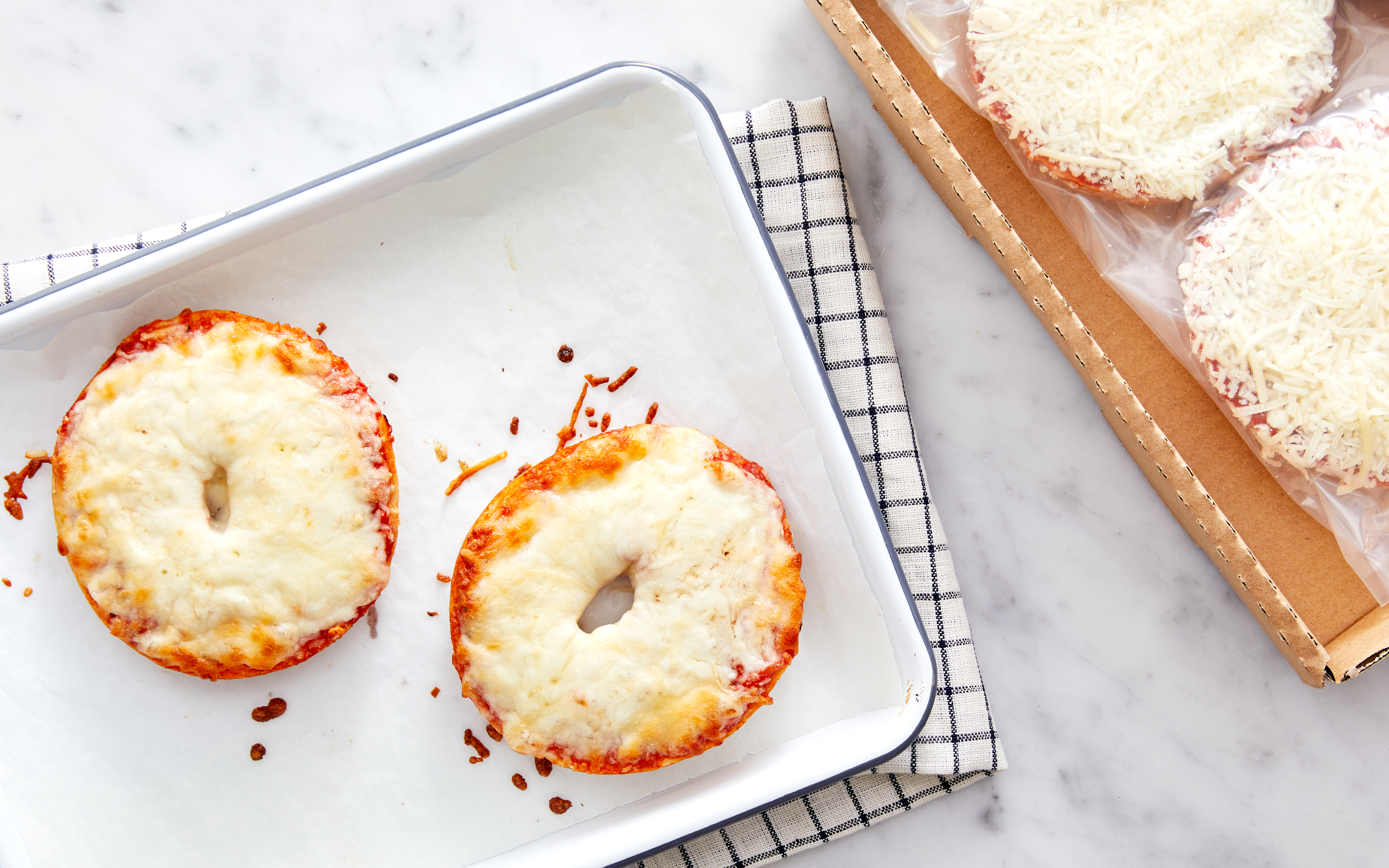 Cheese Pizza Bagels | 4 count | Daily Driver | Good Eggs