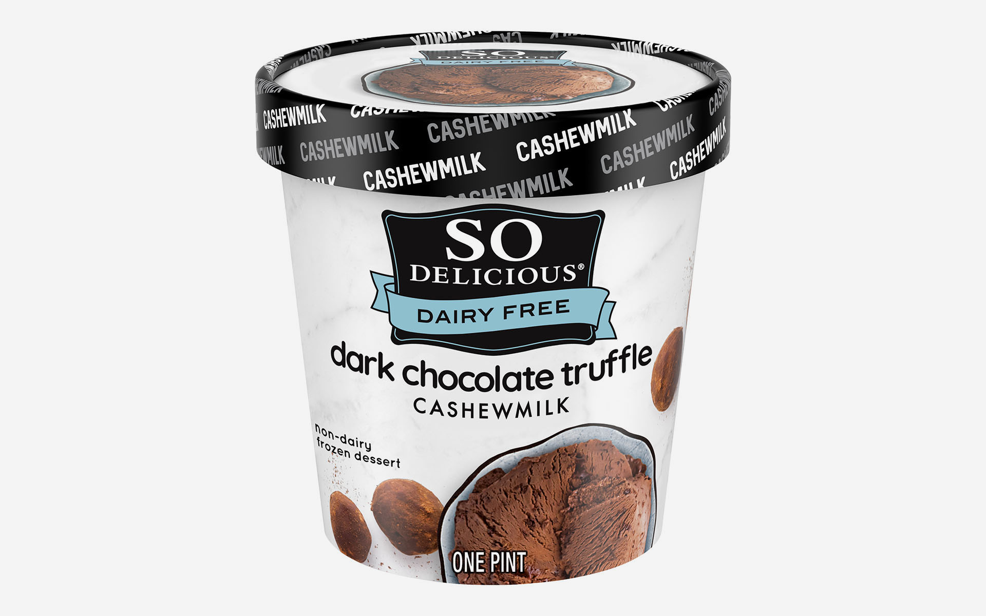 Dark Chocolate Truffle Cashew Milk Ice Cream 1 pint So Delicious Good Eggs